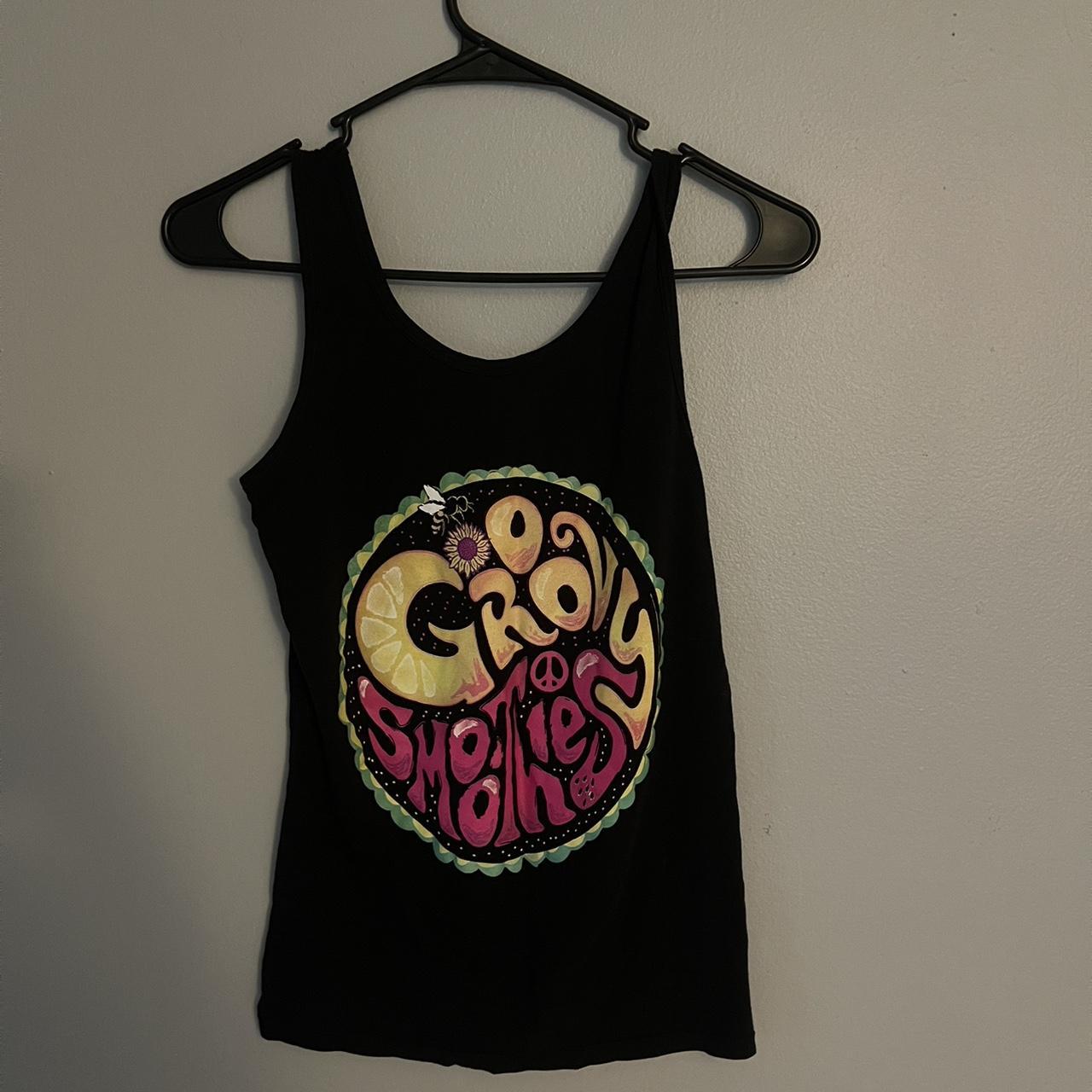 very cute groovy smoothie tank top. is so soft and... - Depop