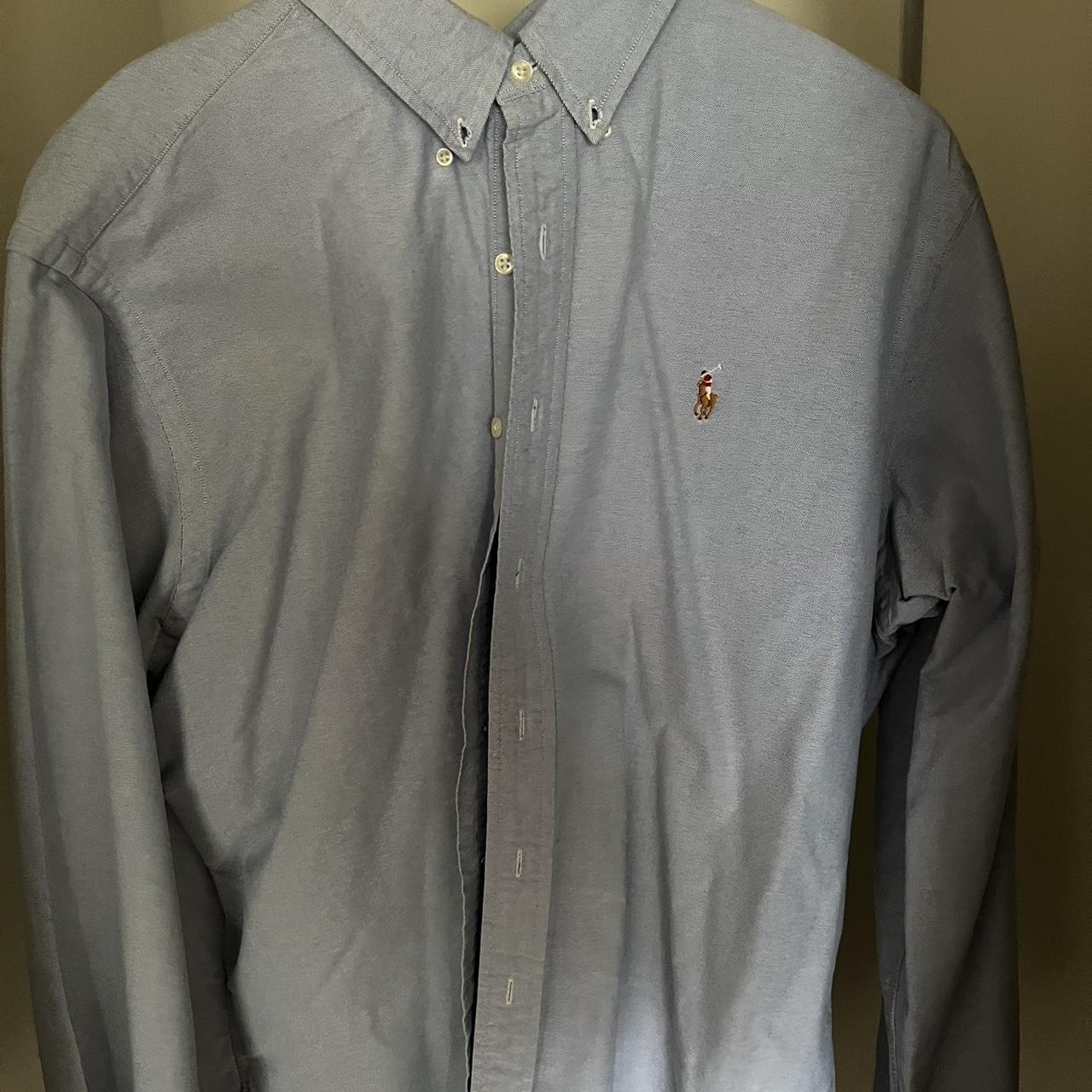 Blue Ralph Lauren button down - Depop