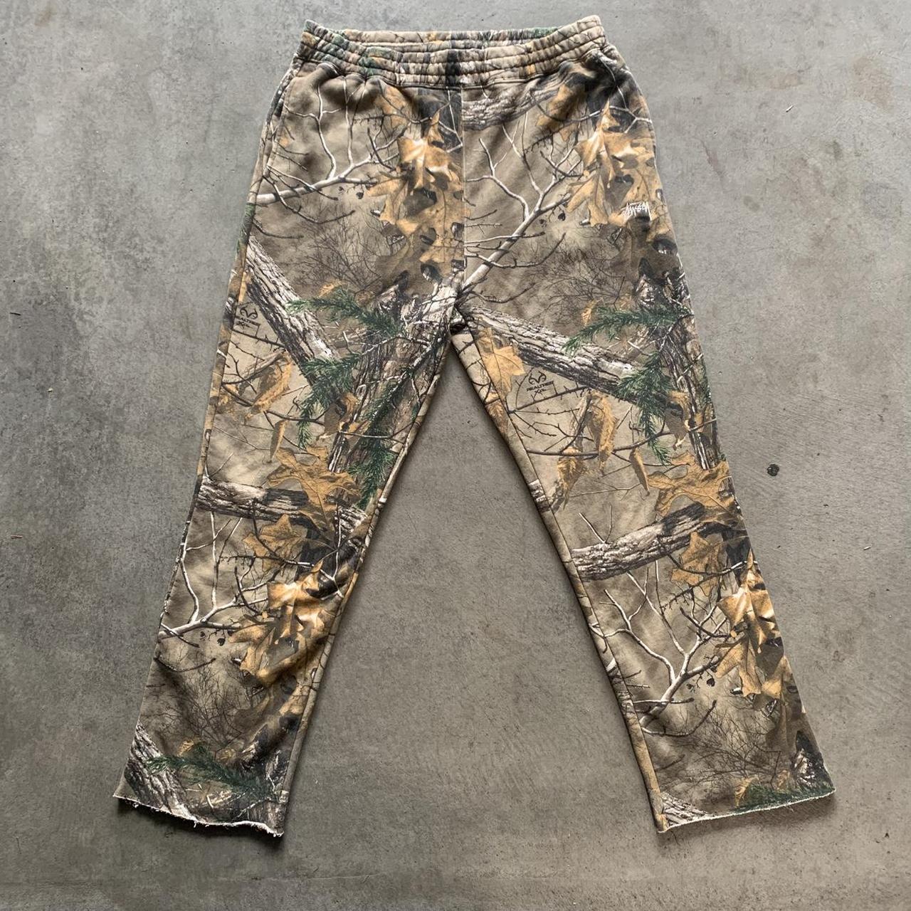 stussy x realtree sweats size large 33 waist... | Depop