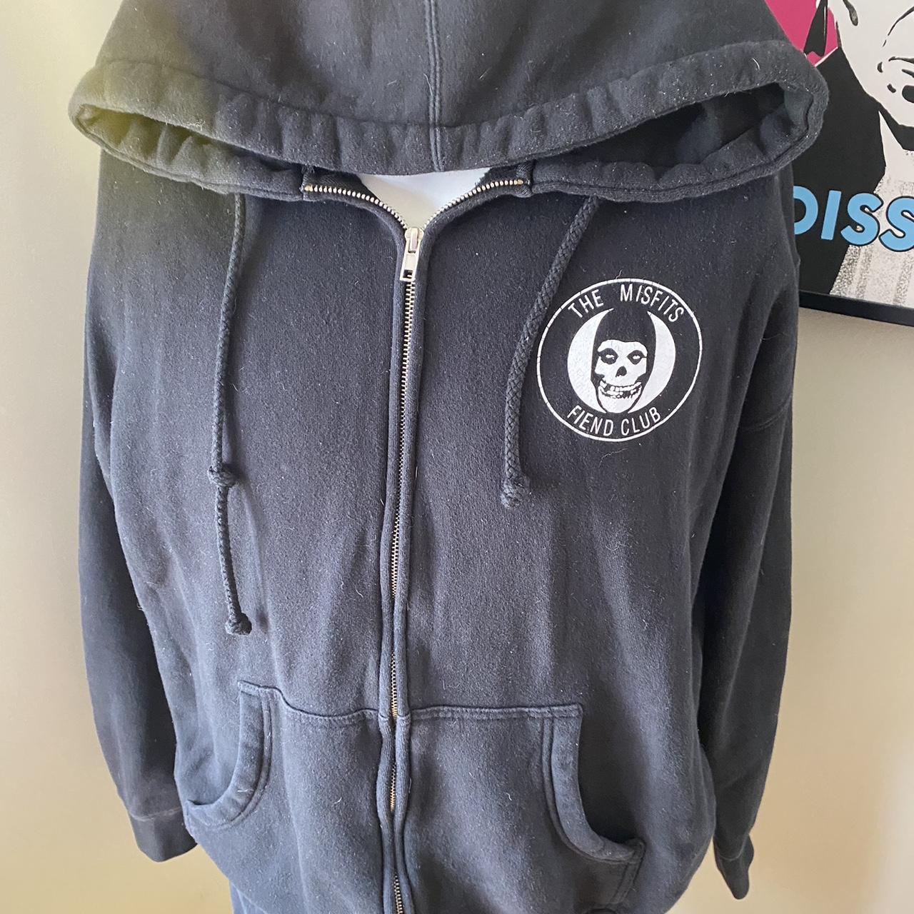 Misfits Fiend Club zip up hoodie. Size large.... - Depop