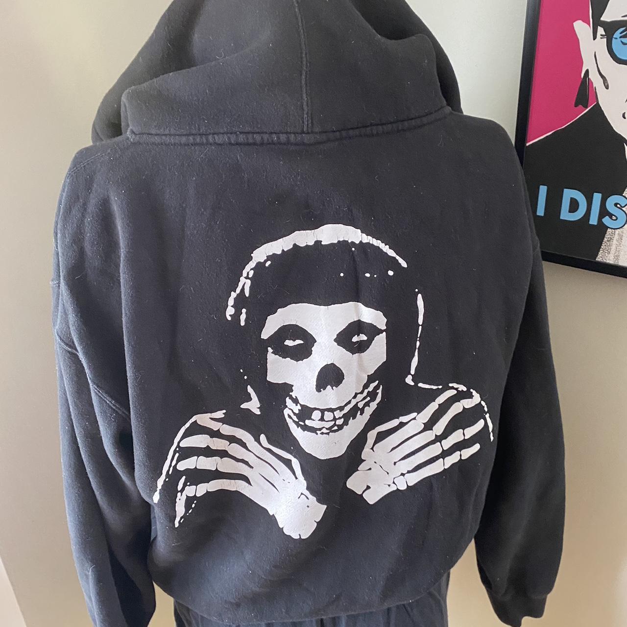 Misfits Fiend Club zip up hoodie. Size large.... - Depop