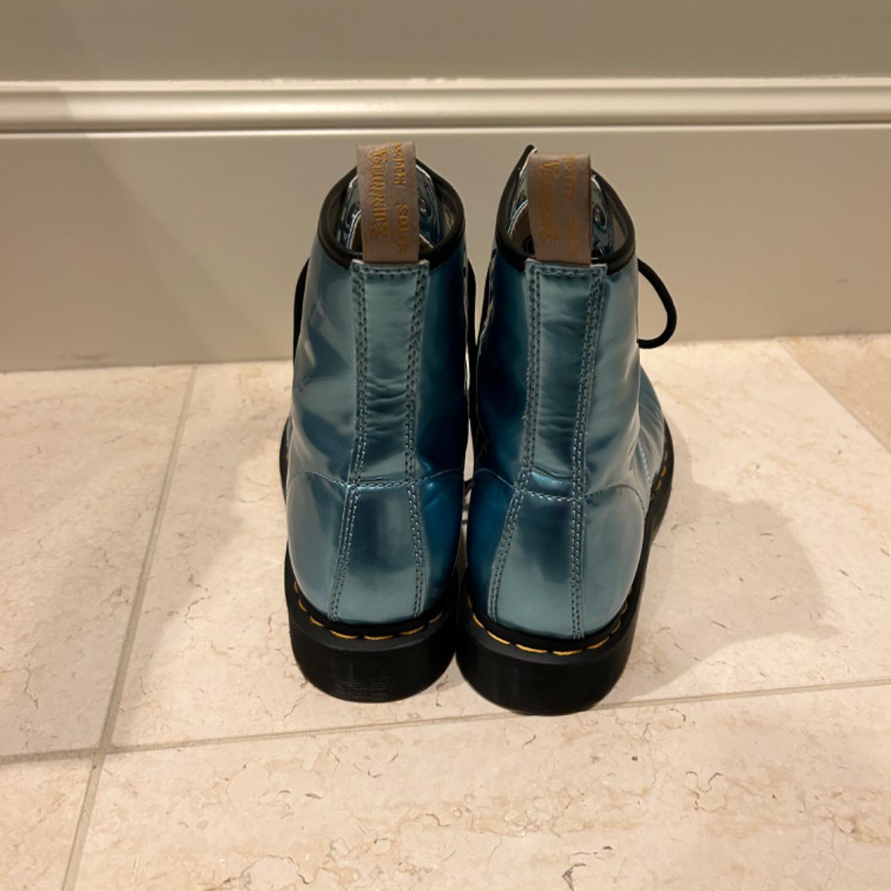 New without tags, Blue Doc Marten Boots - Depop