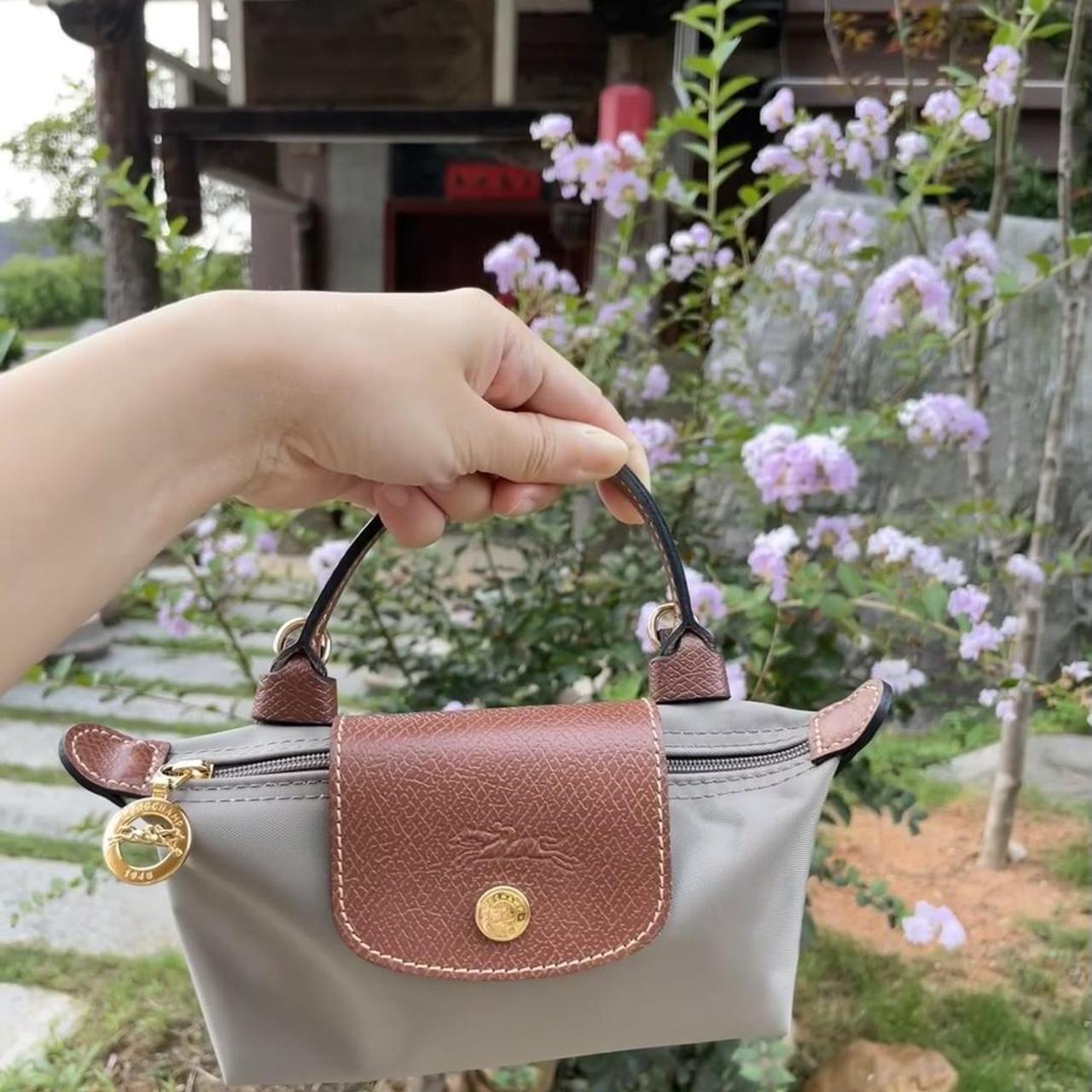 Le Pliage Original Classic Mini Pouch taupe Bag - Depop