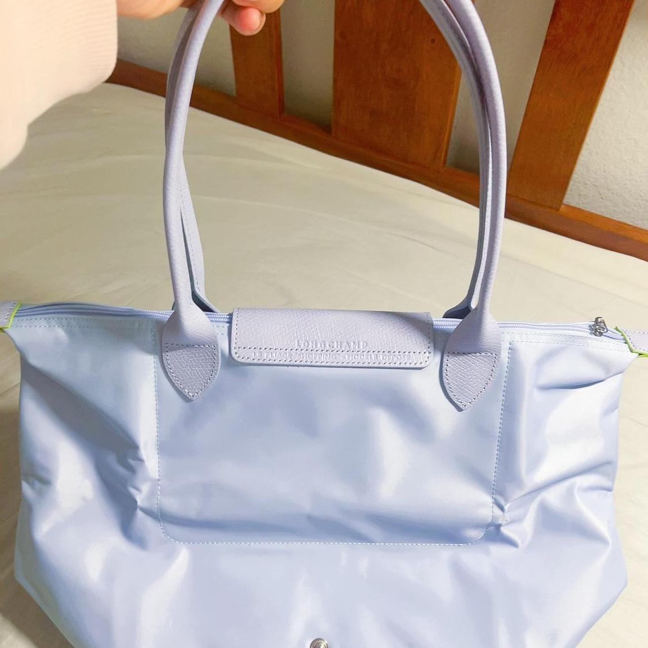 Longchamp Le Pliage Sky Blue Medium color | Depop