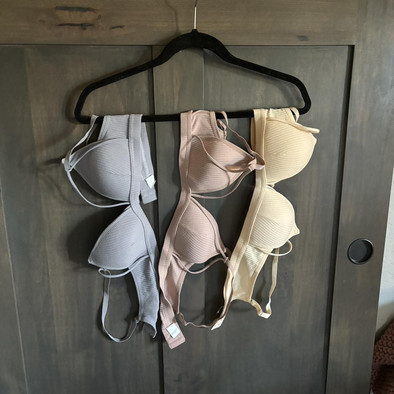 Size Small multicolor push up Bras - all 3 comes... - Depop