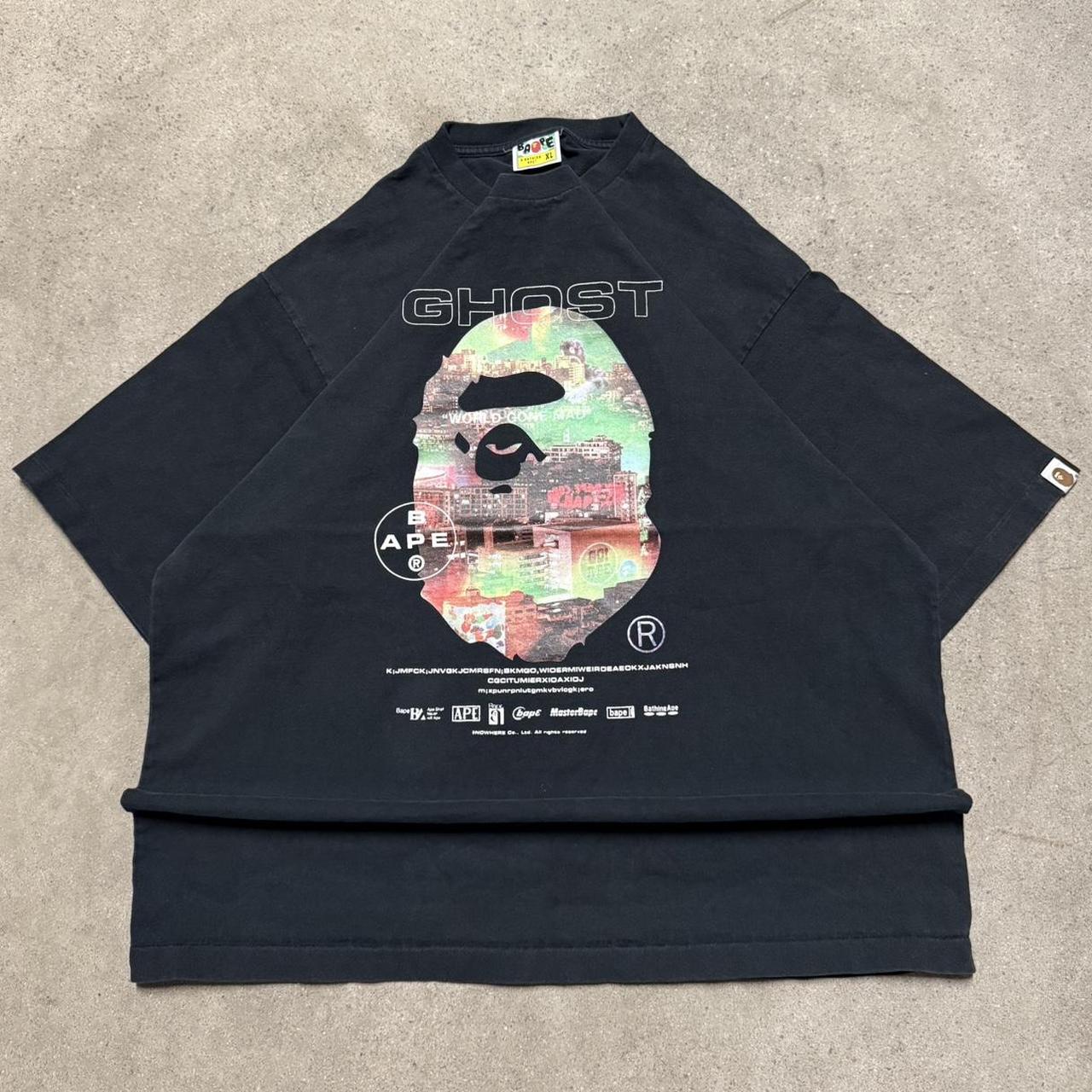 Beautiful Vintage BAPE Ghost Black Movie Promo Esk... | Depop