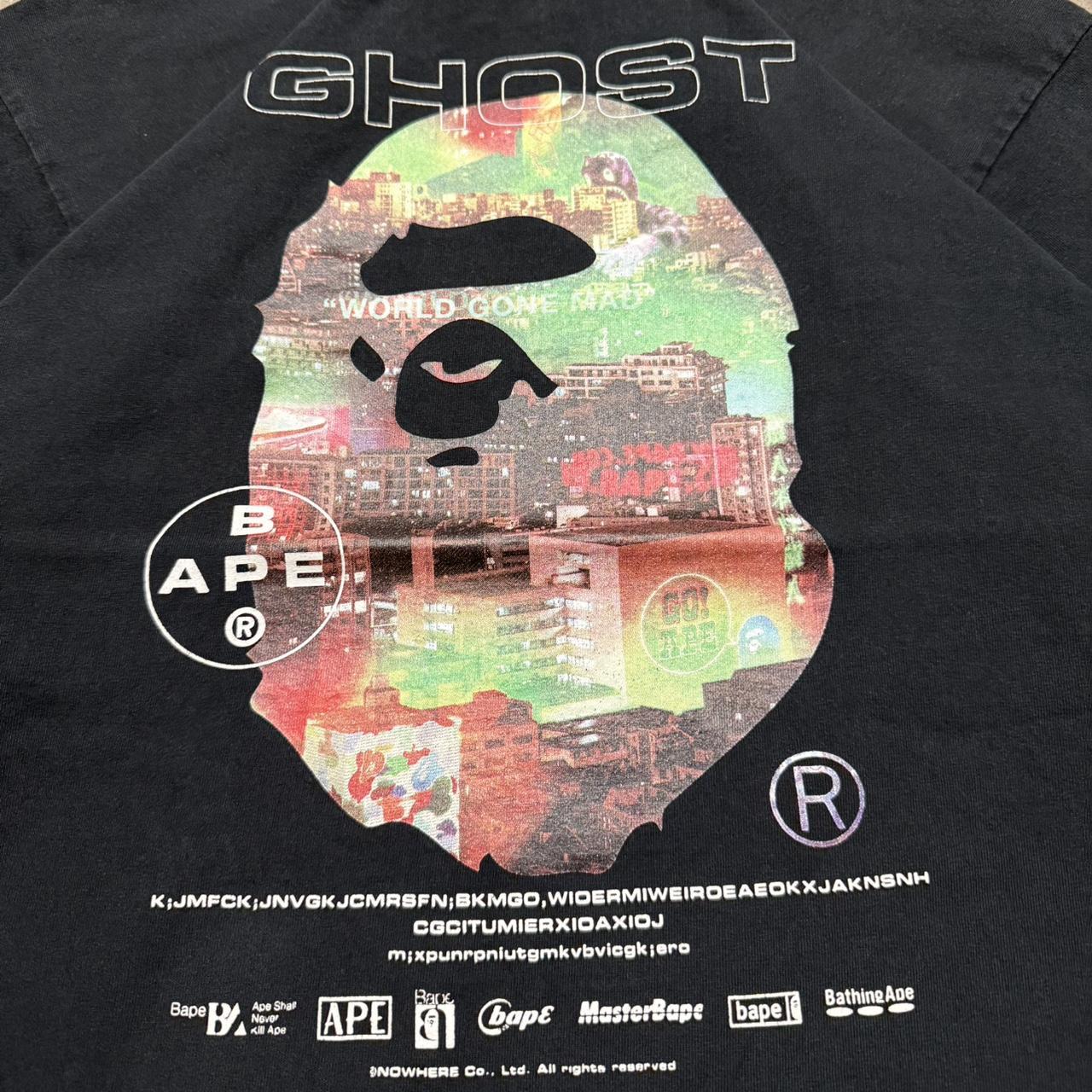 Beautiful Vintage BAPE Ghost Black Movie Promo Esk... | Depop