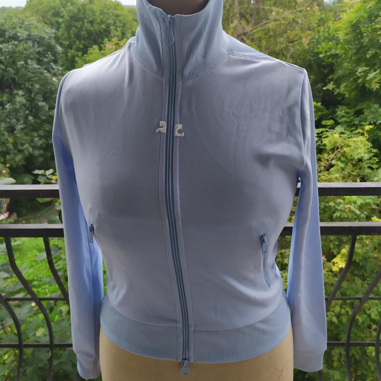 Veste zippée Courrèges Tracksuit interlock taille :... - Depop