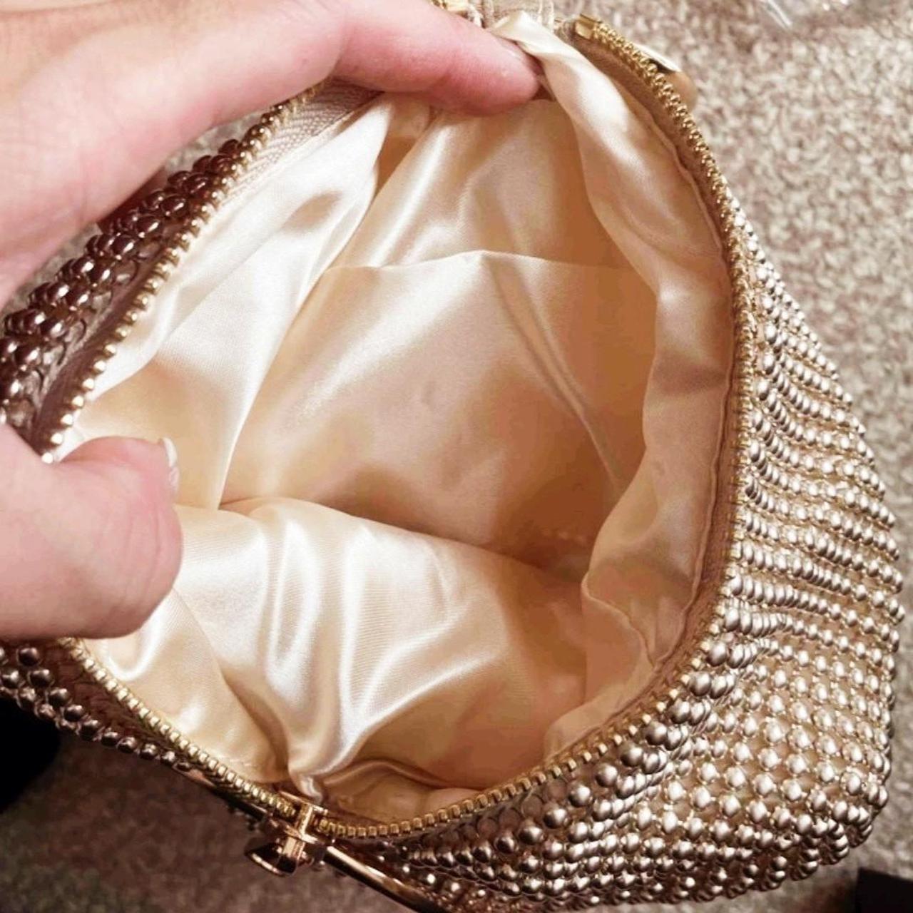 Gold Ring Mesh Bag -Brand New Beautifully made gold... - Depop