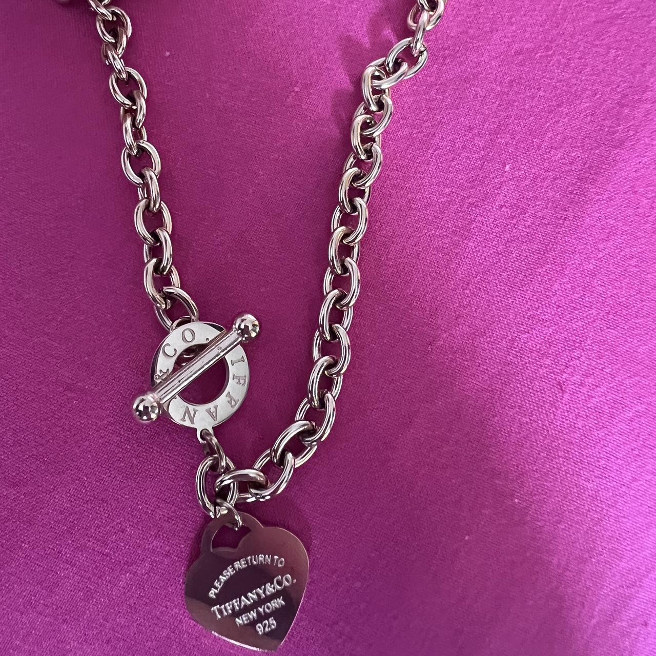 Cute heart necklace chain new - Depop