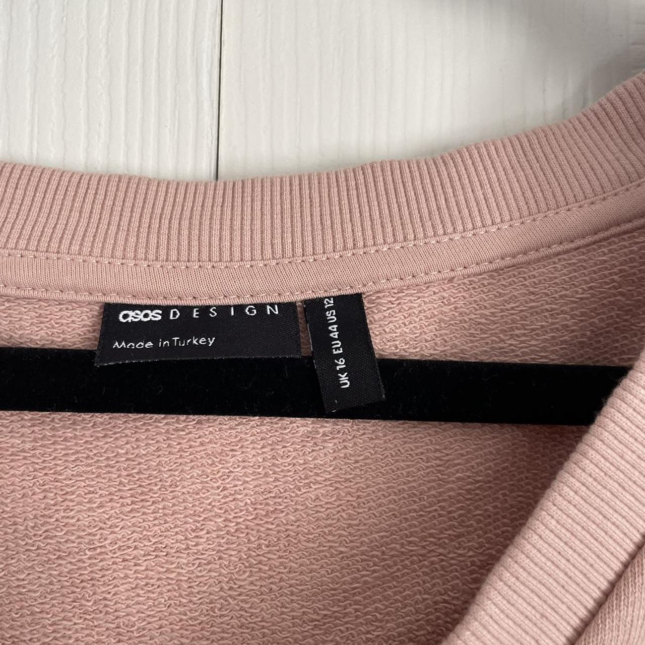 ASOS Design Cropped V Neck Sweatshirt - Depop