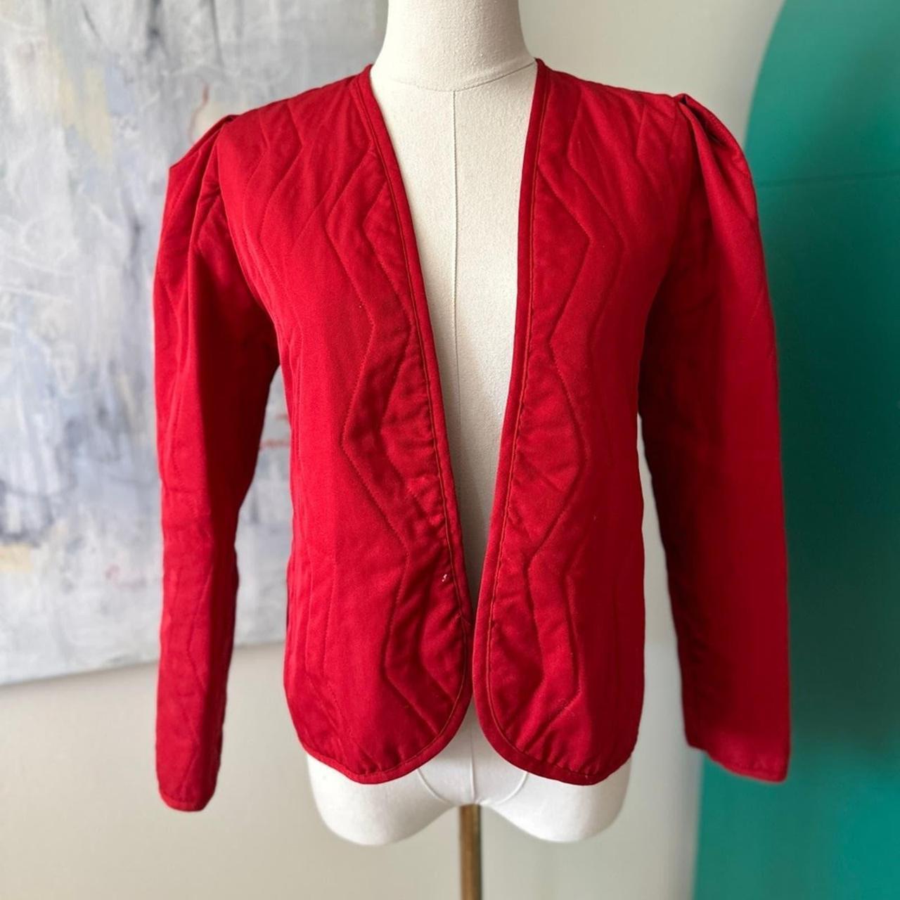 Vintage lightweight red jacket. 18” pit or pit 21”... - Depop