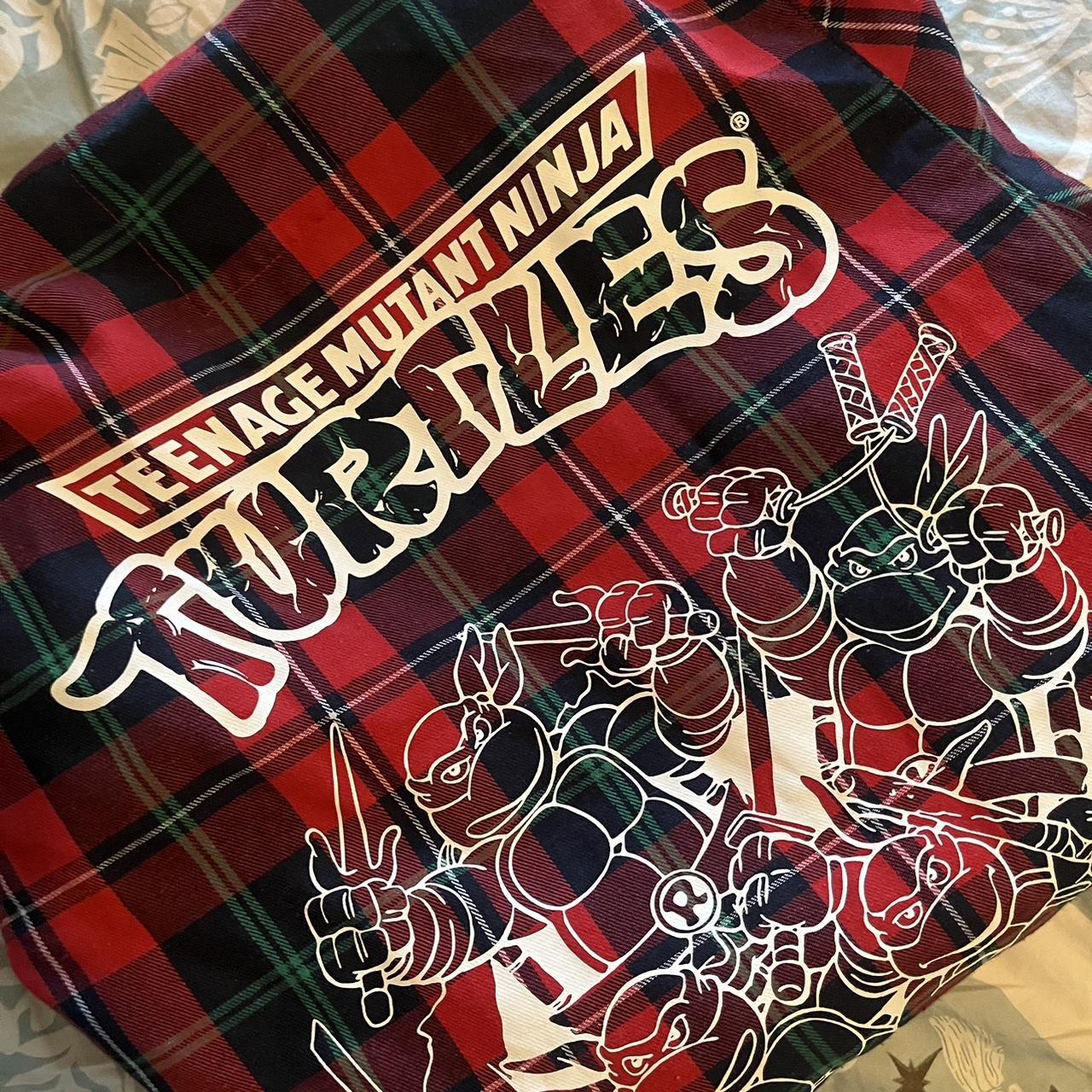 Cakeworthy x TMNT button down flannel never worn!... - Depop