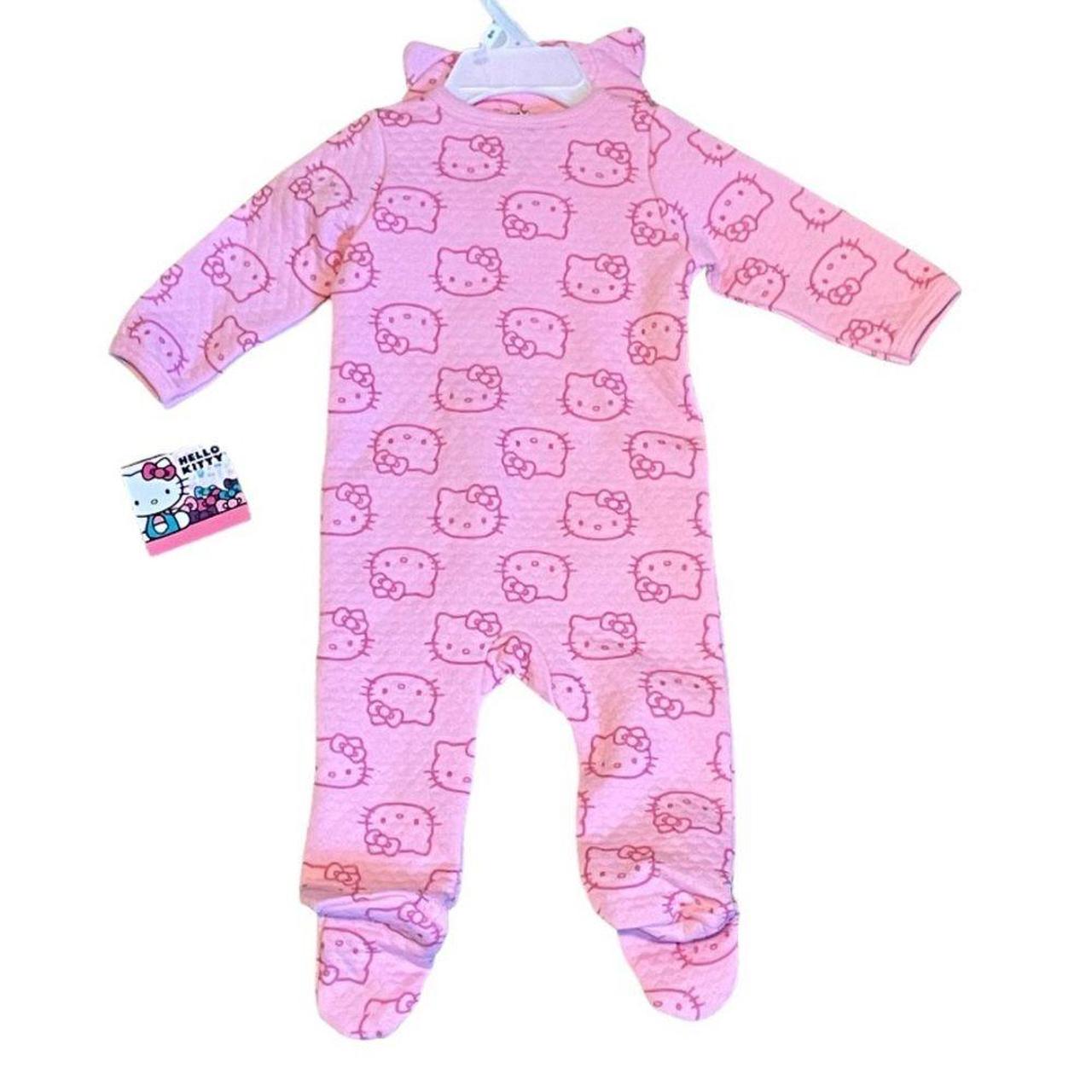 Hello Kitty Sanrio Romper Baby Girls Footie Pajama &... - Depop