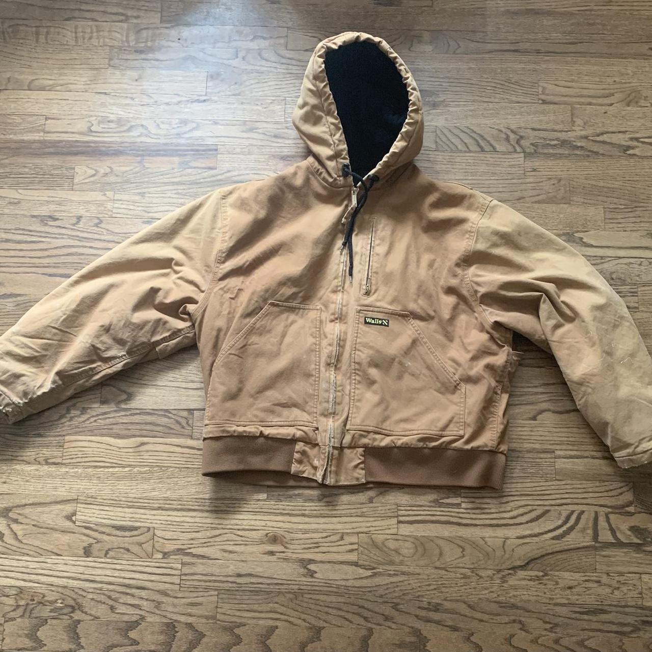 Walls workwear jacket. Distressed good condition.... - Depop