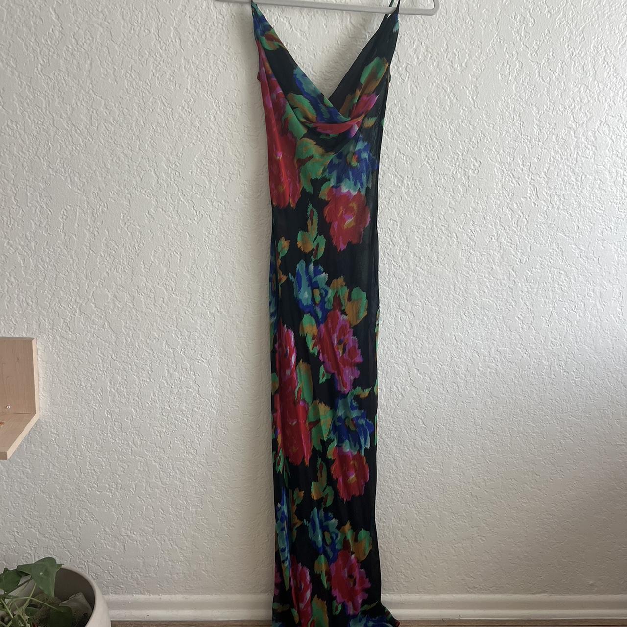 Rat & boa cowl neck dress. 149” length. Worn once. - Depop