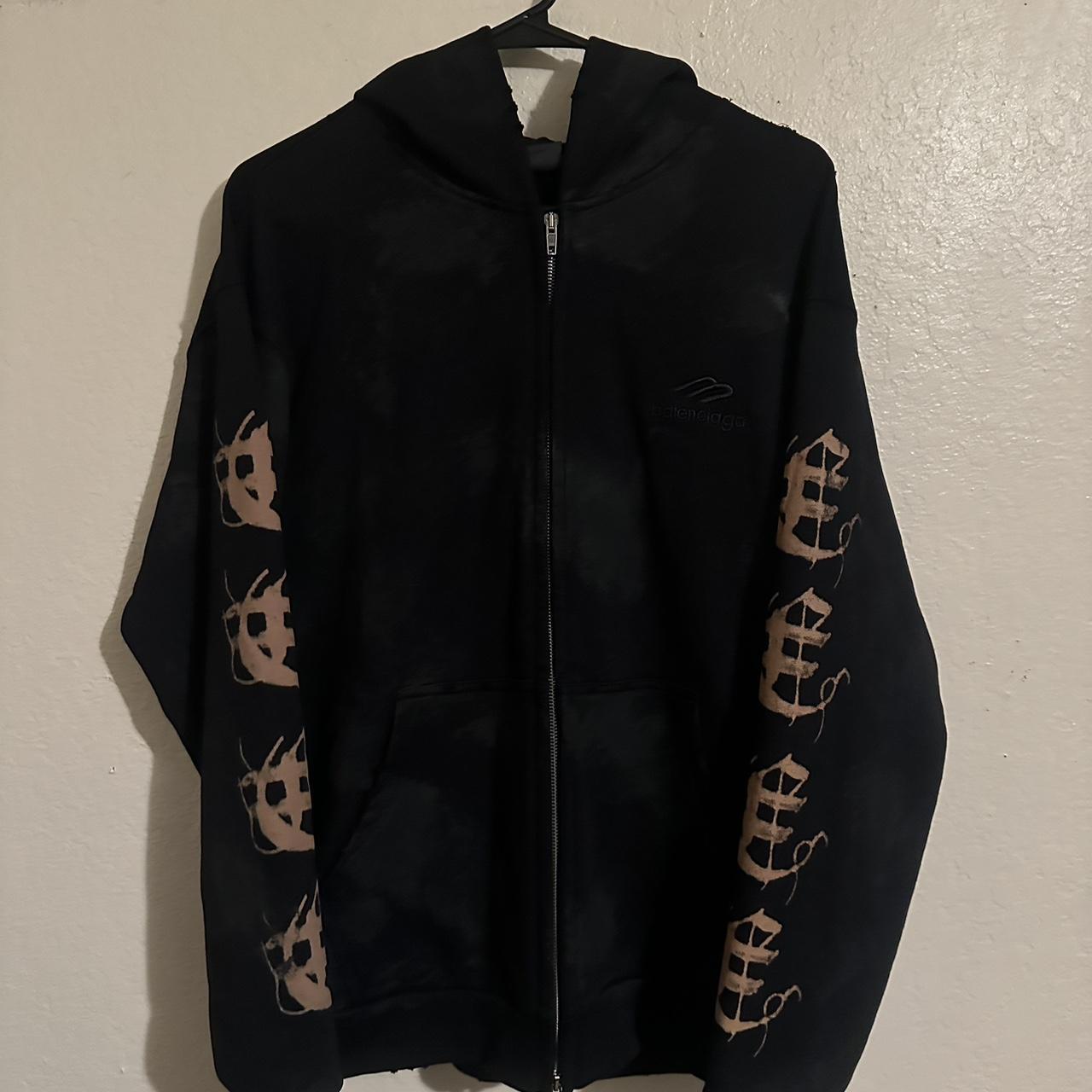 Balenciaga Heavy Metal Zip up Brand New Worn once in... - Depop