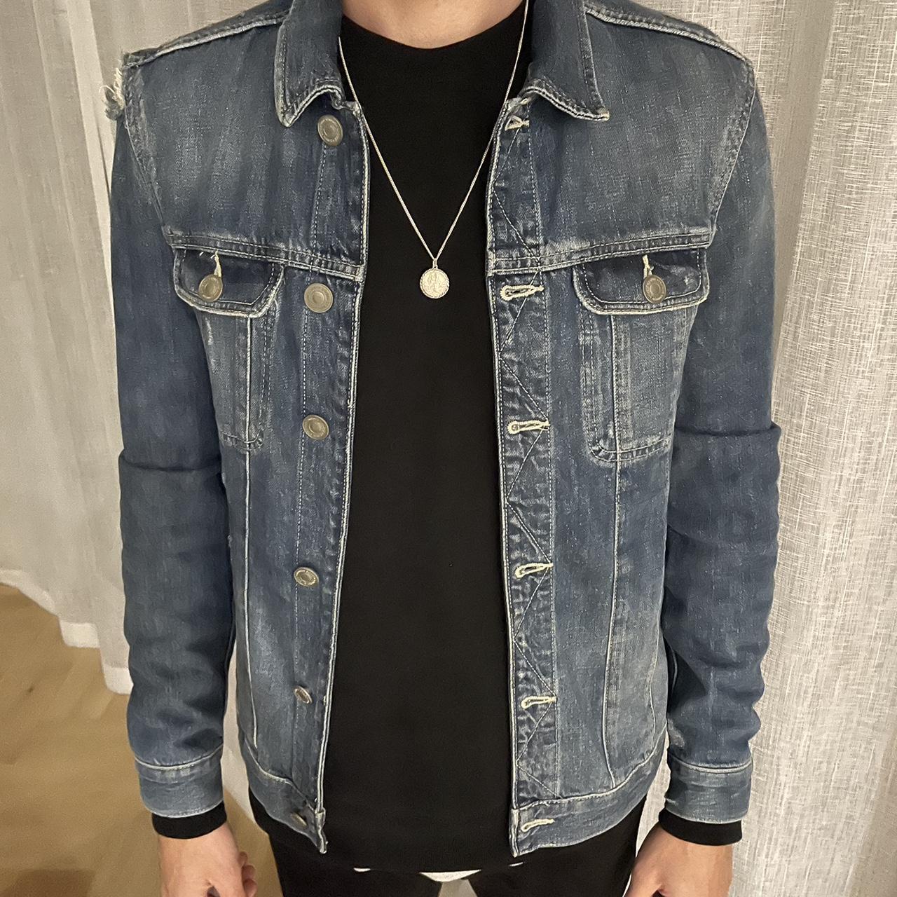 All saints Jaypee Denim Jacket, medium, men’s. Worn... - Depop