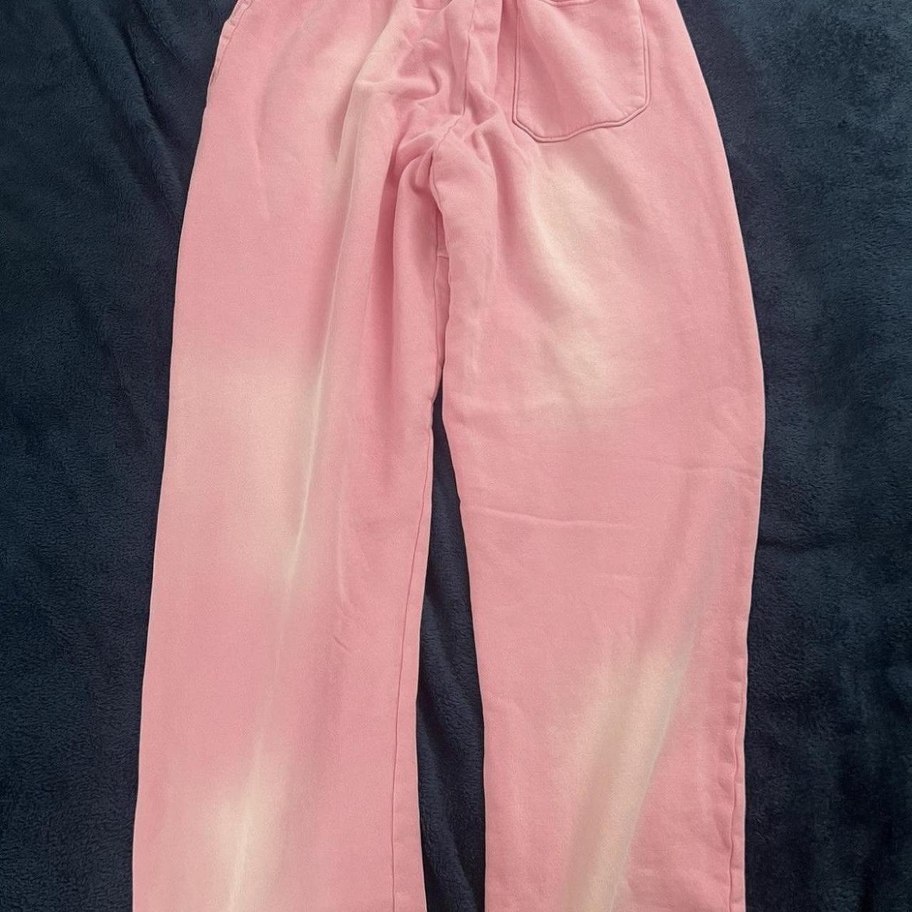 Pink Hellstar flame sweatpants; SIZES: S/M/L/XL;... - Depop