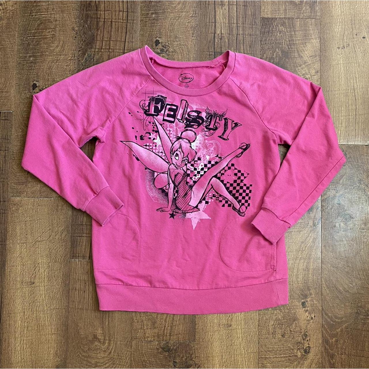 2014 LOL OMG TTYL TINKERBELL PULLOVER W POCKETS... - Depop