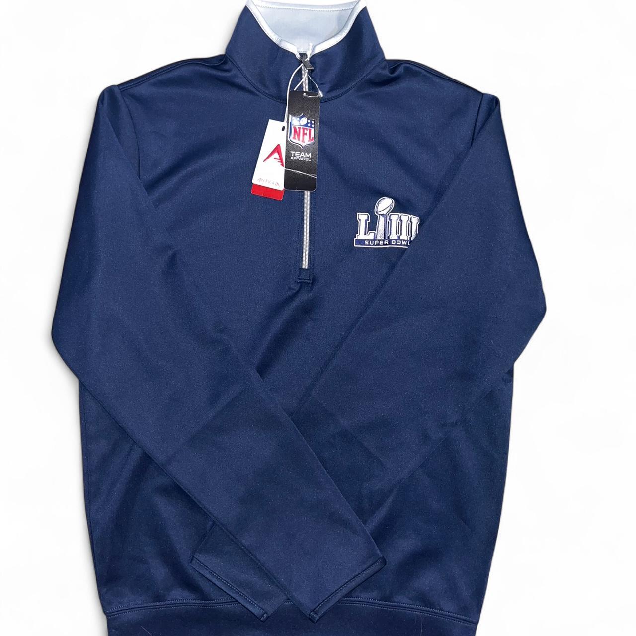 Navy blue NFL quarter zip sweatshirt #NFL #quarterzip | Depop