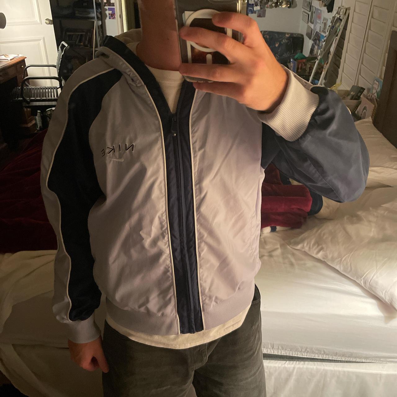 Fire Y2K Light Blue Nike Windbreaker Tagged: L (Fits... | Depop