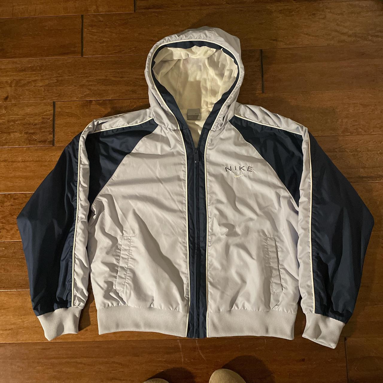 Fire Y2K Light Blue Nike Windbreaker Tagged: L (Fits... | Depop