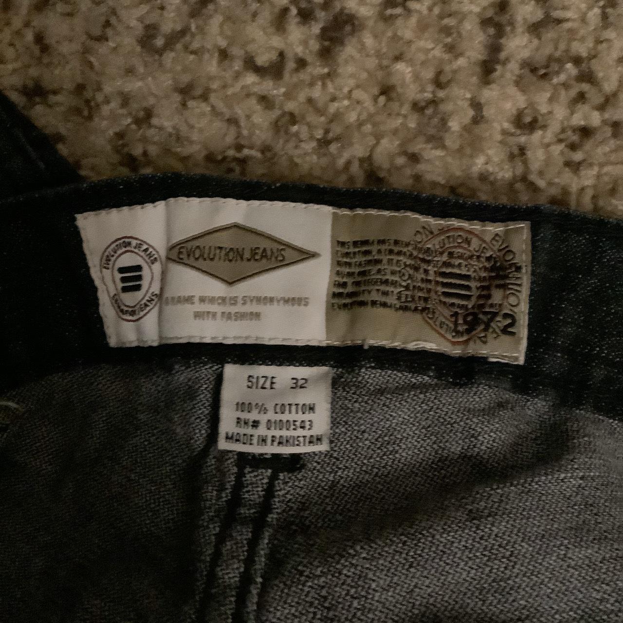 painted evolution jean jorts - Depop