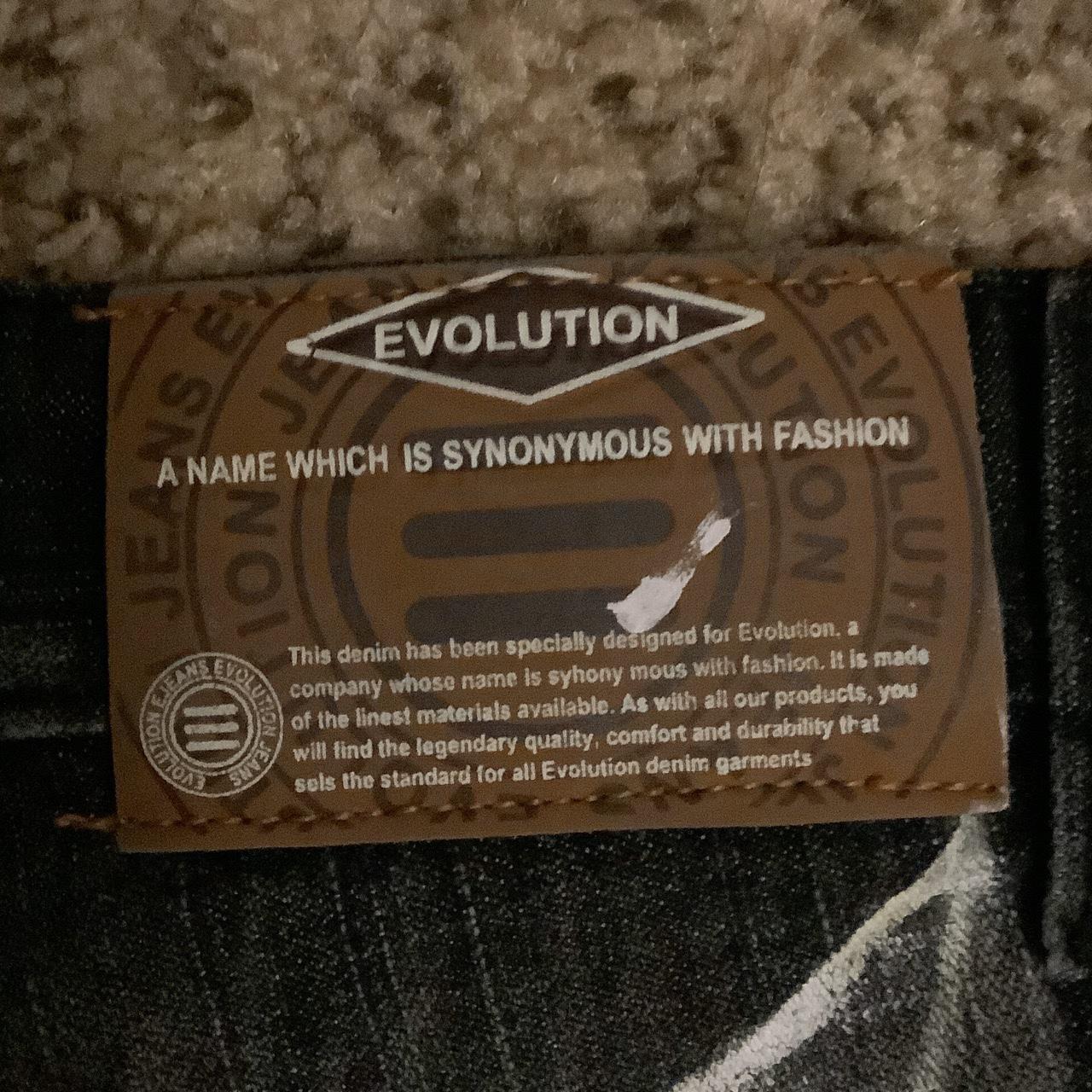 painted evolution jean jorts - Depop