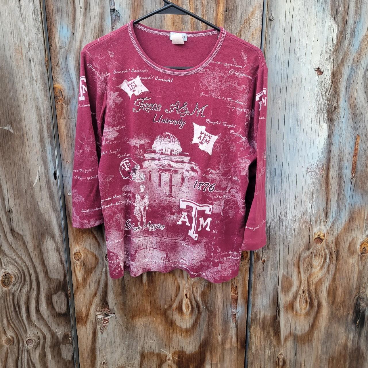 Texas A&M woman AOP t-shirt Good condition No... - Depop