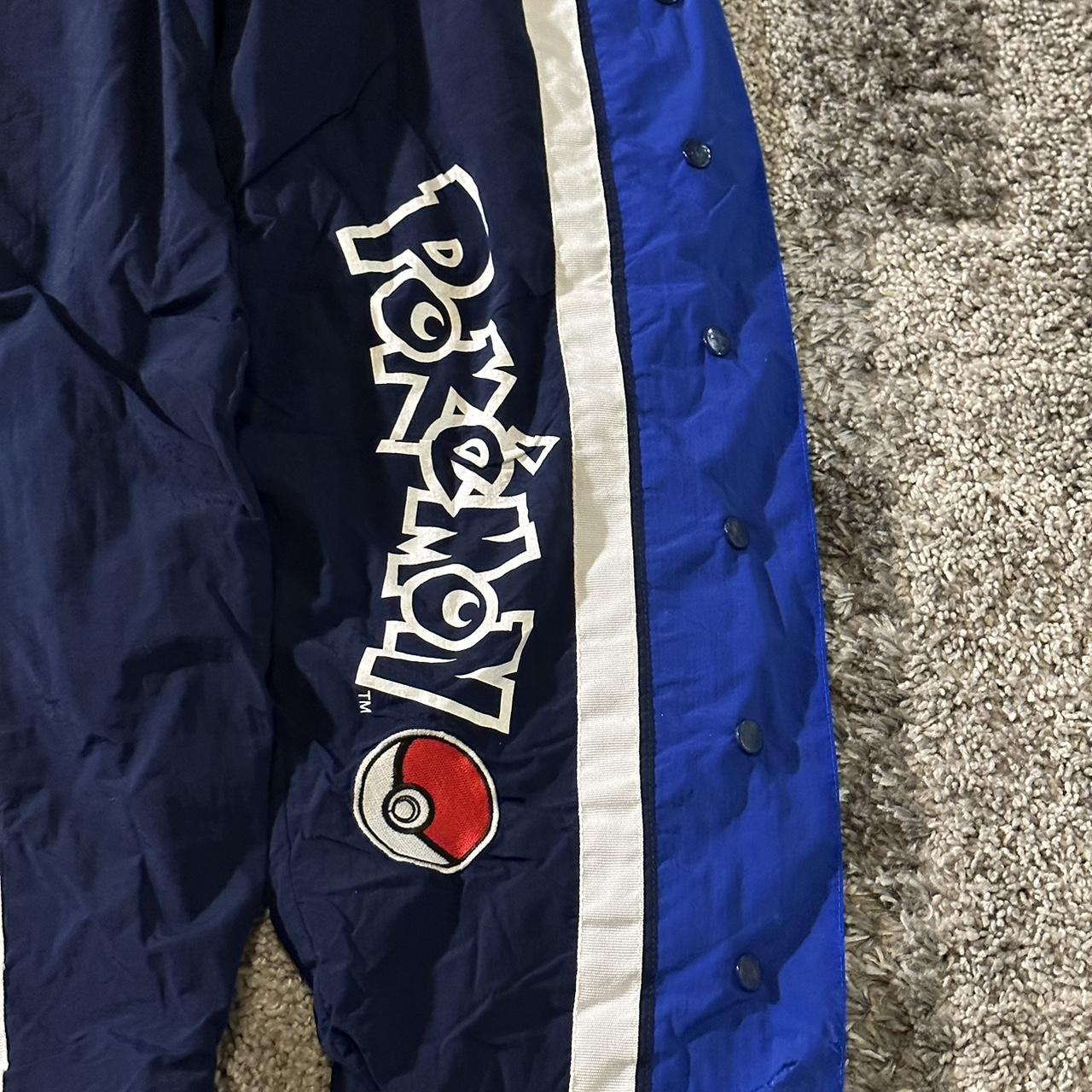 Vintage Pokémon track pants. Size kids medium. 13”... - Depop