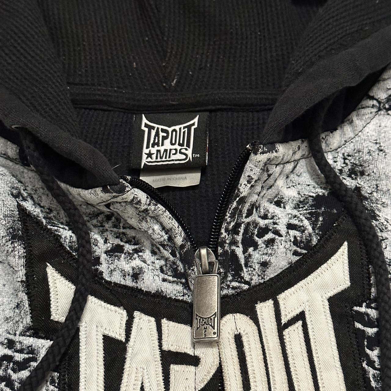 Insane y2k tapout mps full front graphic zip up... - Depop