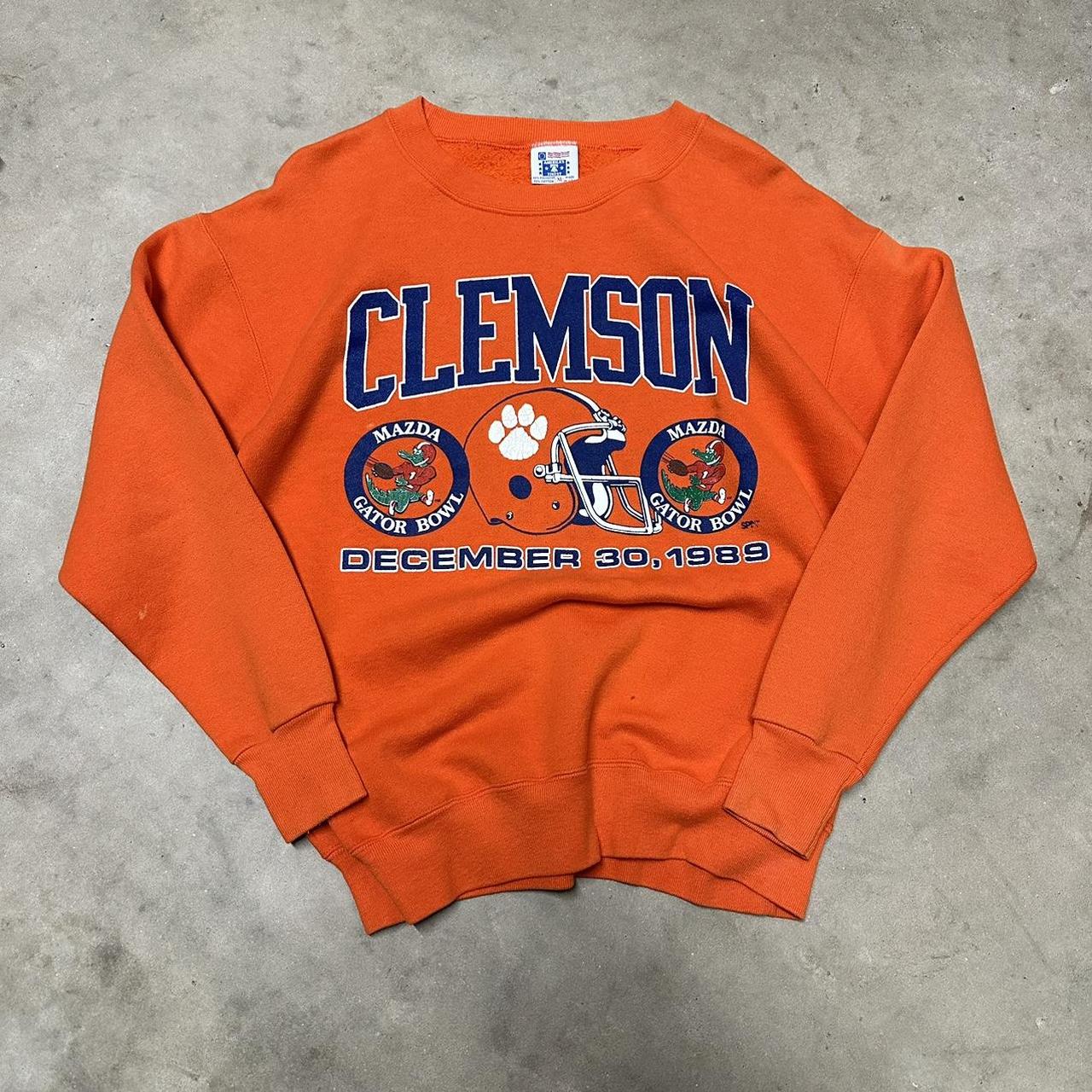 Vintage 1989 Clemson football crewneck. Size xl.... | Depop