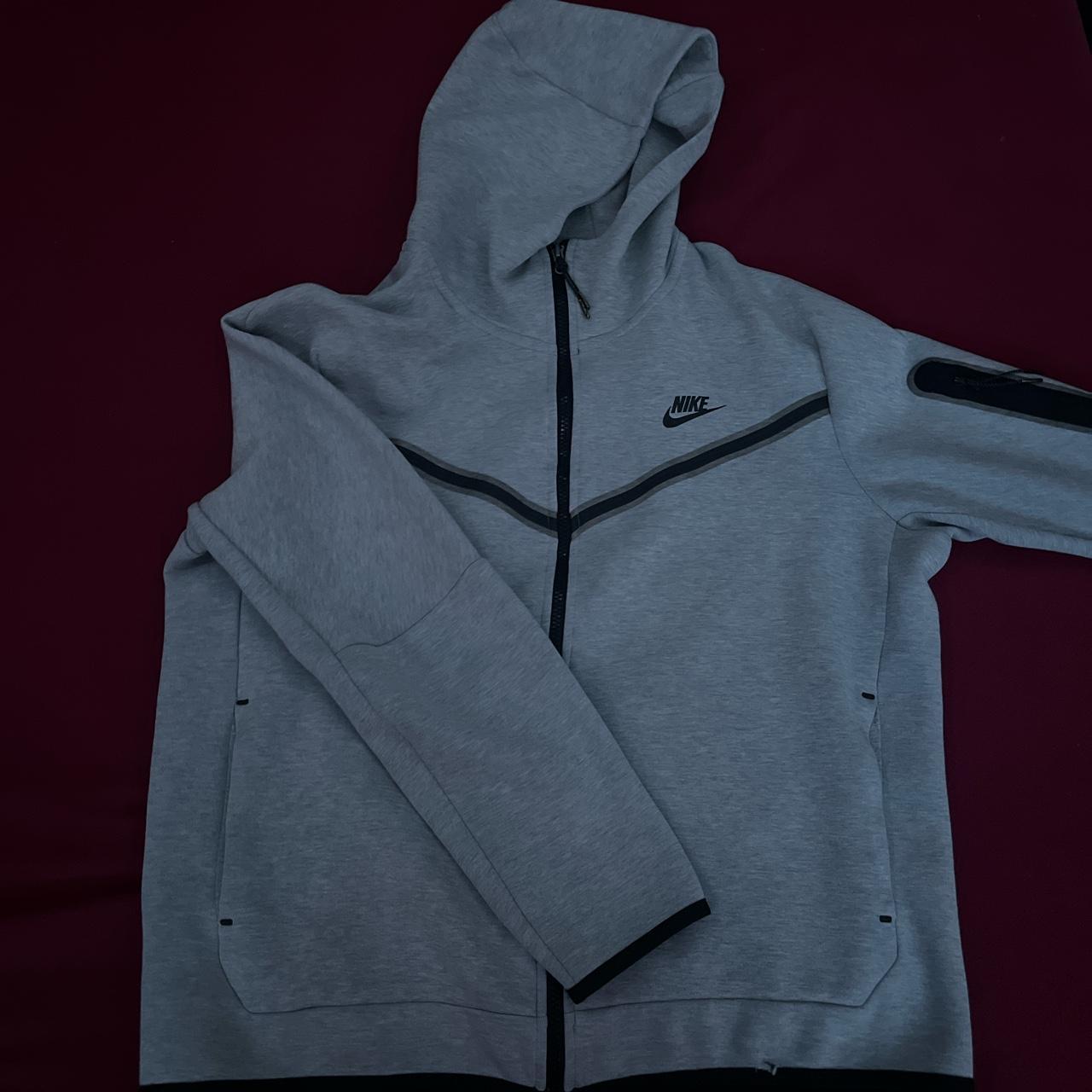 Large, grey nike tech fleece - Depop