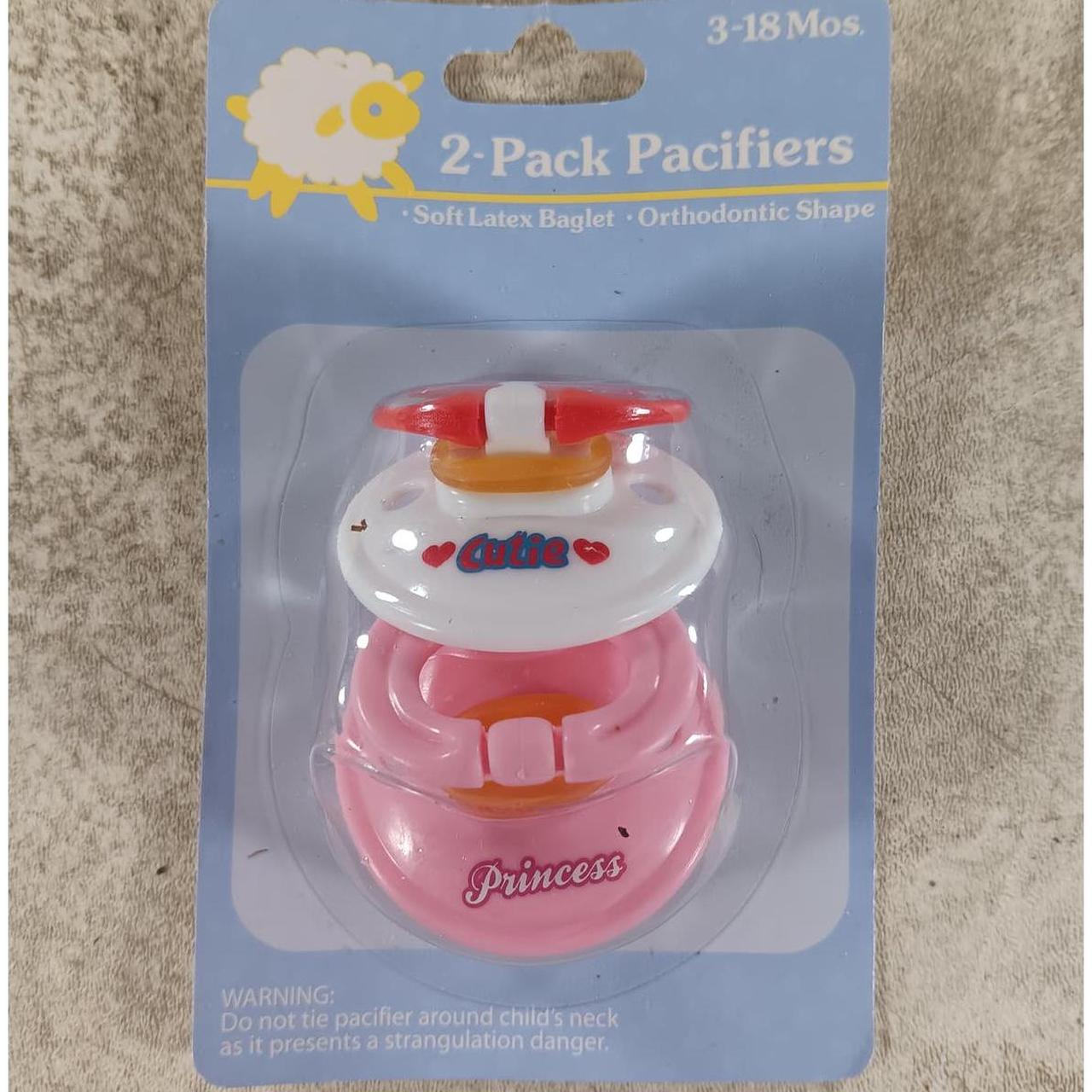 2 Pack Pacifiers 3-18 Months by Greenbrier NEW... - Depop