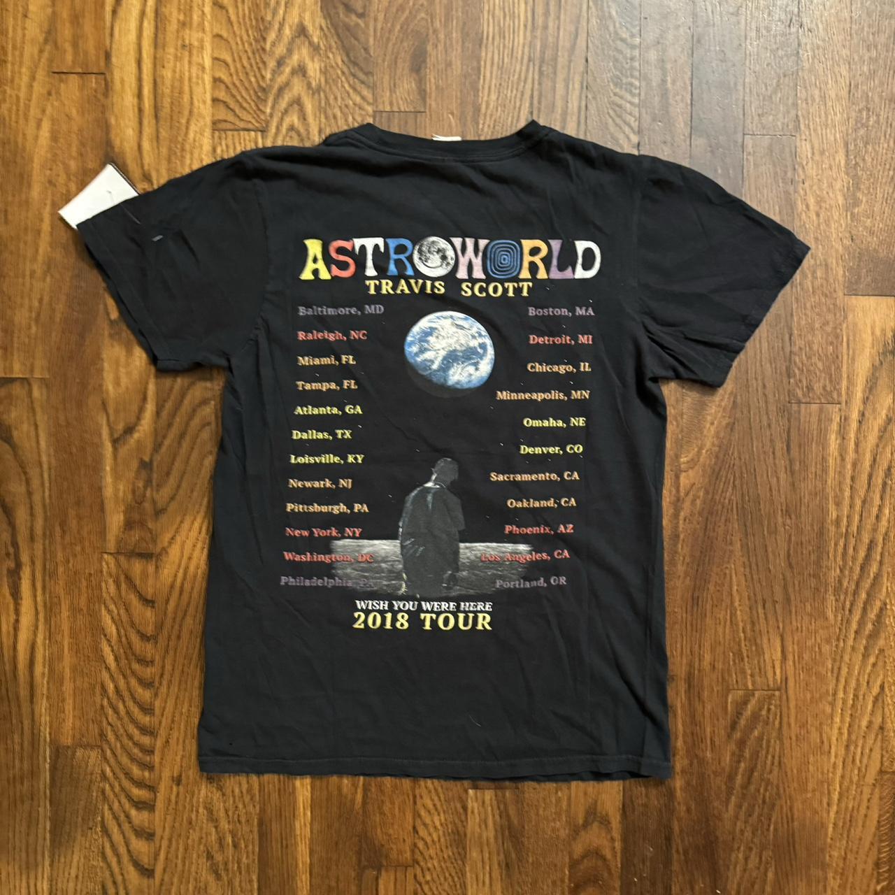 Travis Scott astroworld concert tour shirt size small - Depop