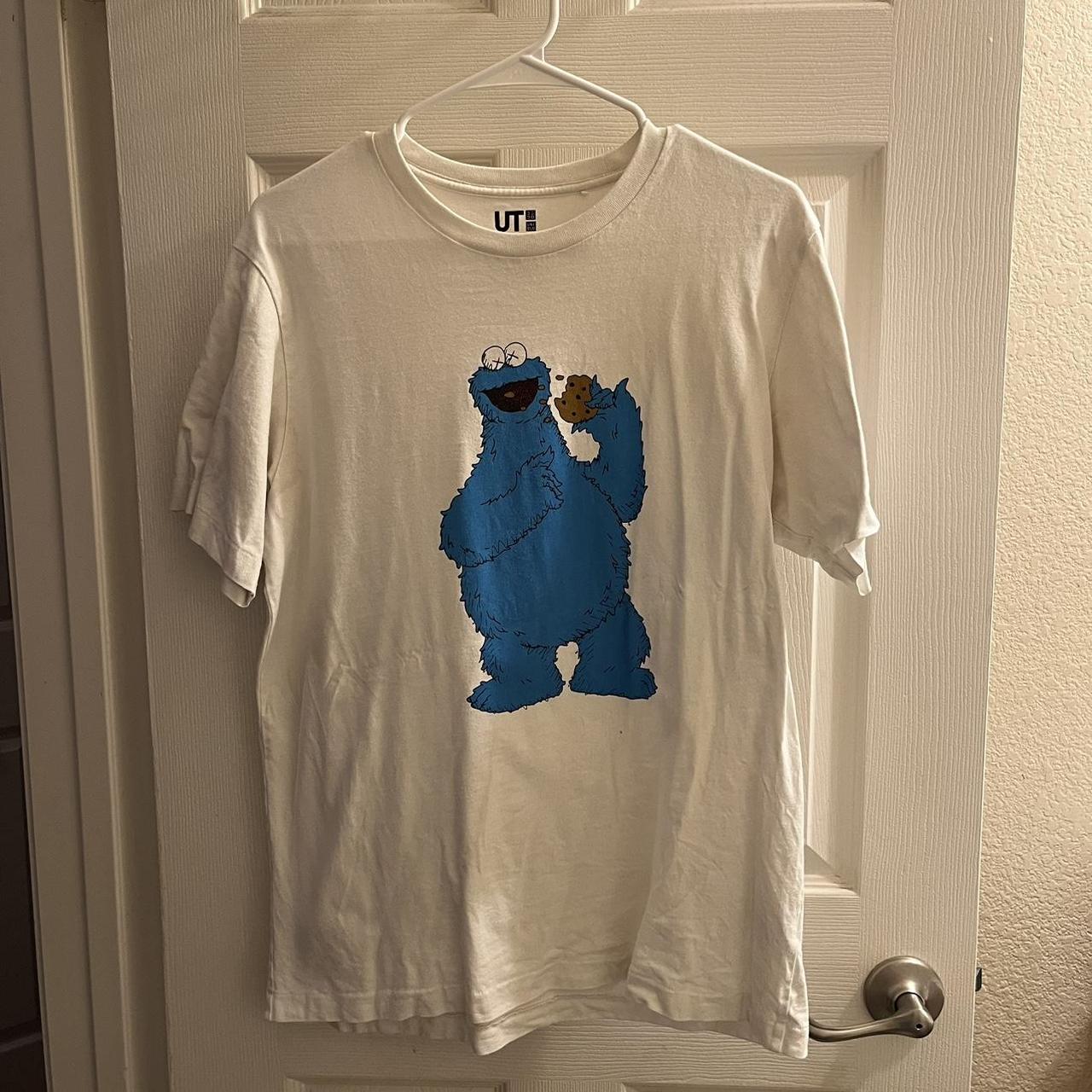 KAWS x UNIQLO x Sesame Street Cookie Monster... - Depop