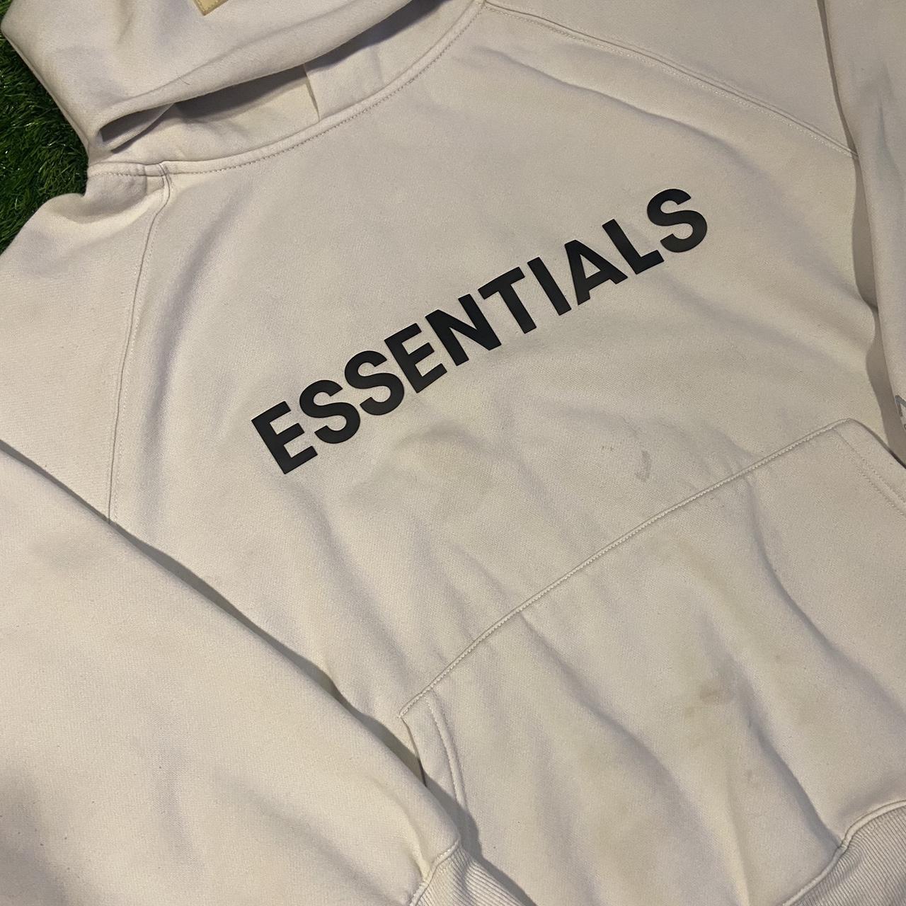 Essentials Hoodie fear of god Good condition -... - Depop