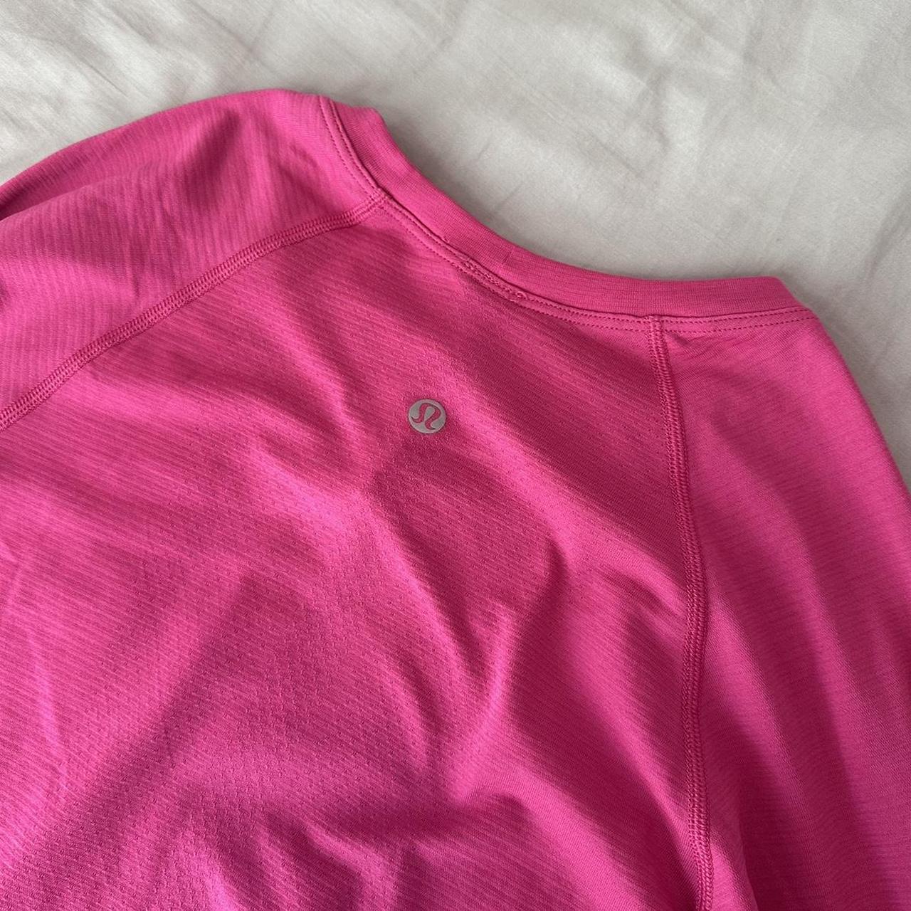 Lululemon pink long sleeve swiftly tech, *worn... - Depop