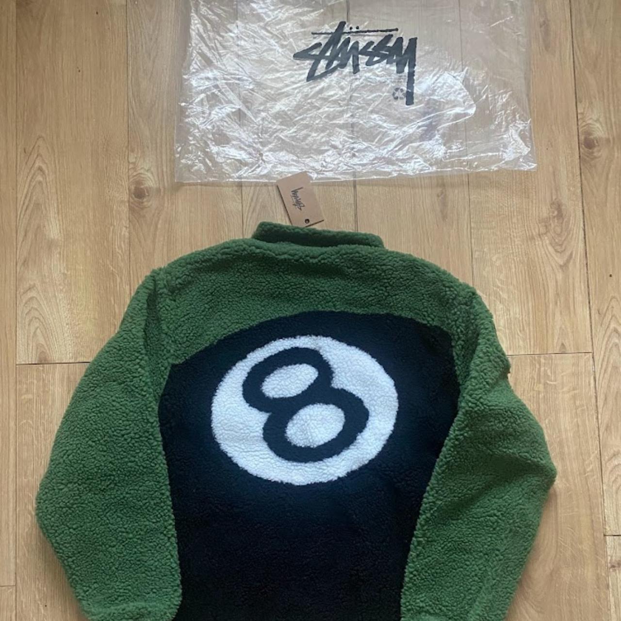 stussy 8 ball fleece size s comes with tag and... - Depop