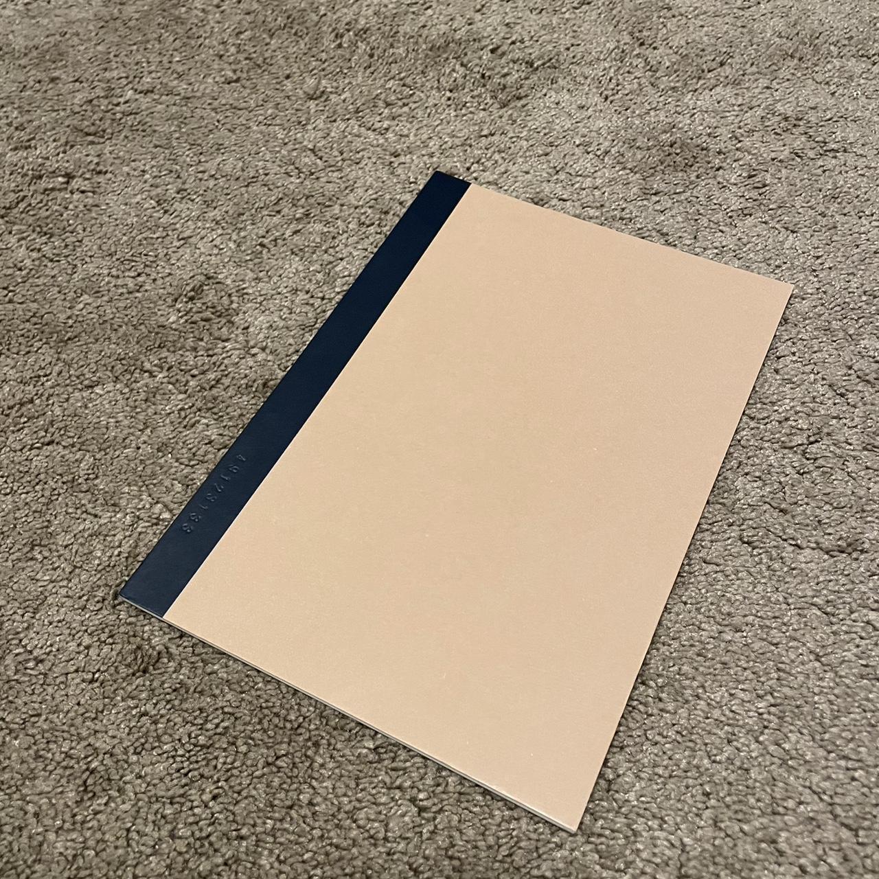 muji like notebooks with colors shown above - Depop