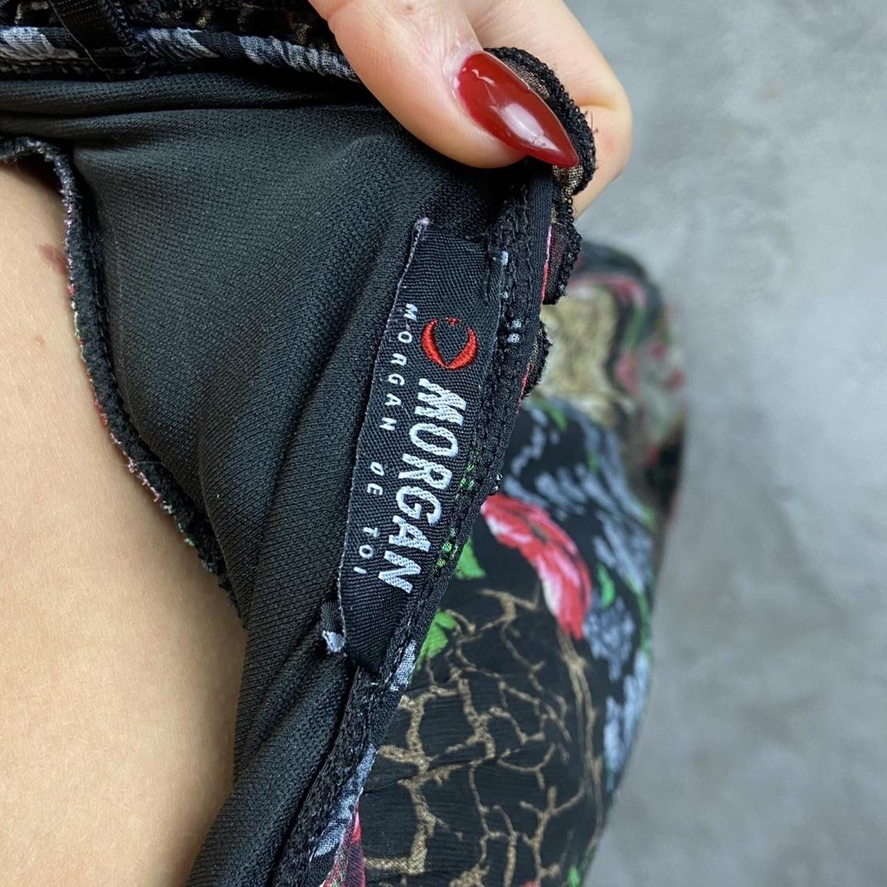 Vintage Morgan de toi black floral maxi dress Size... - Depop