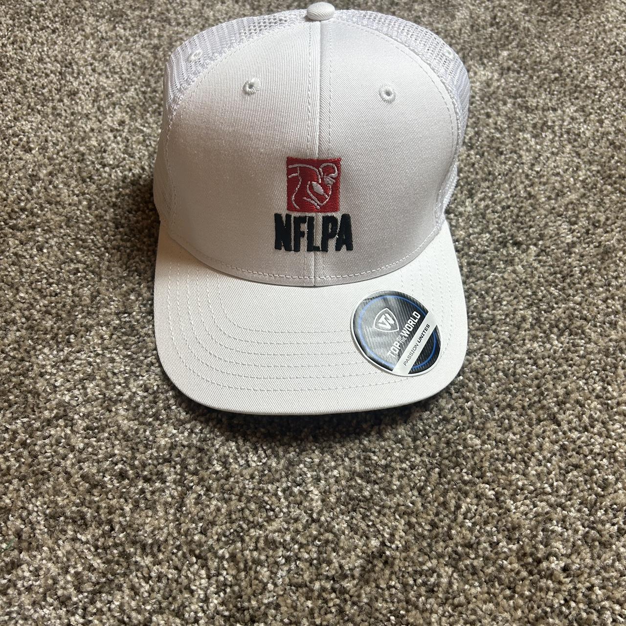 NFLPA white hat brand new SnapBack #nfl #hat... - Depop