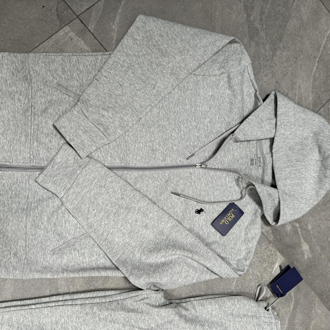 Large grey Ralph Lauren polo tracksuit brand new... - Depop
