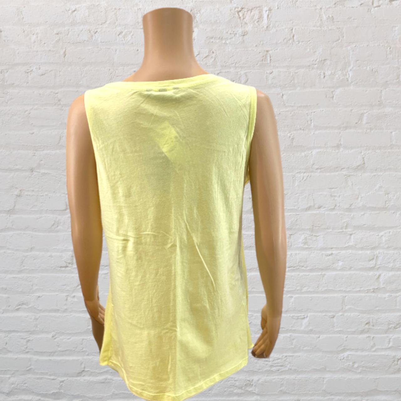 PO PORI -- Yellow Cotton T-Shirt with Embroidered... | Depop