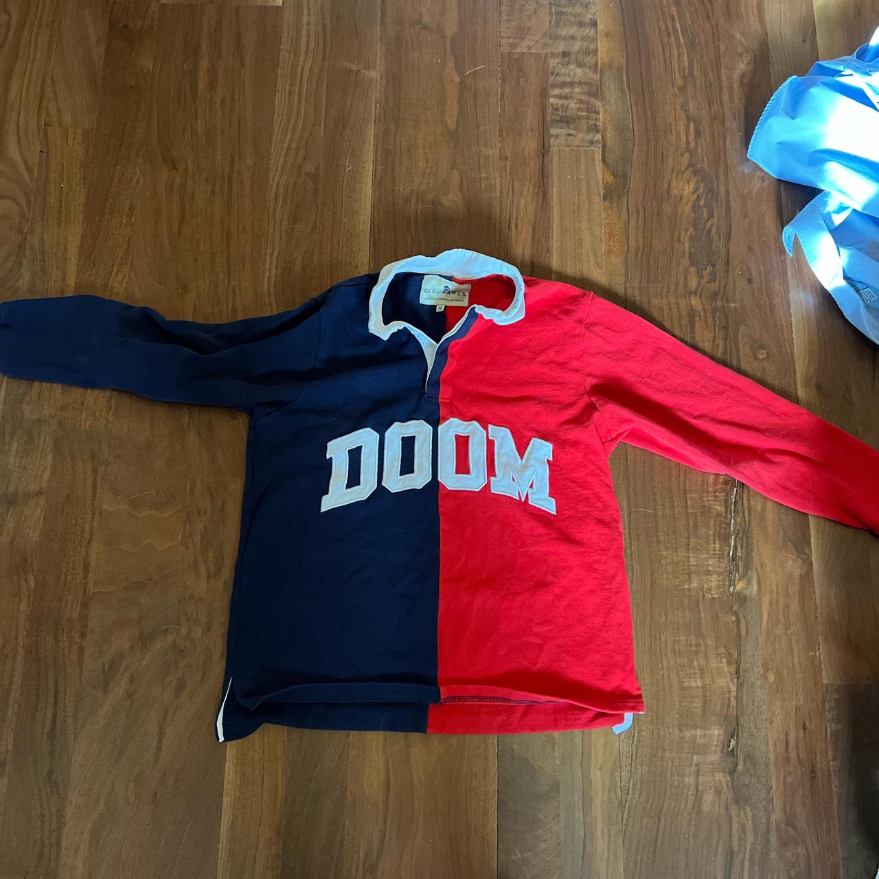 Doom Rugby sweater, worn only once or twice. Very... - Depop