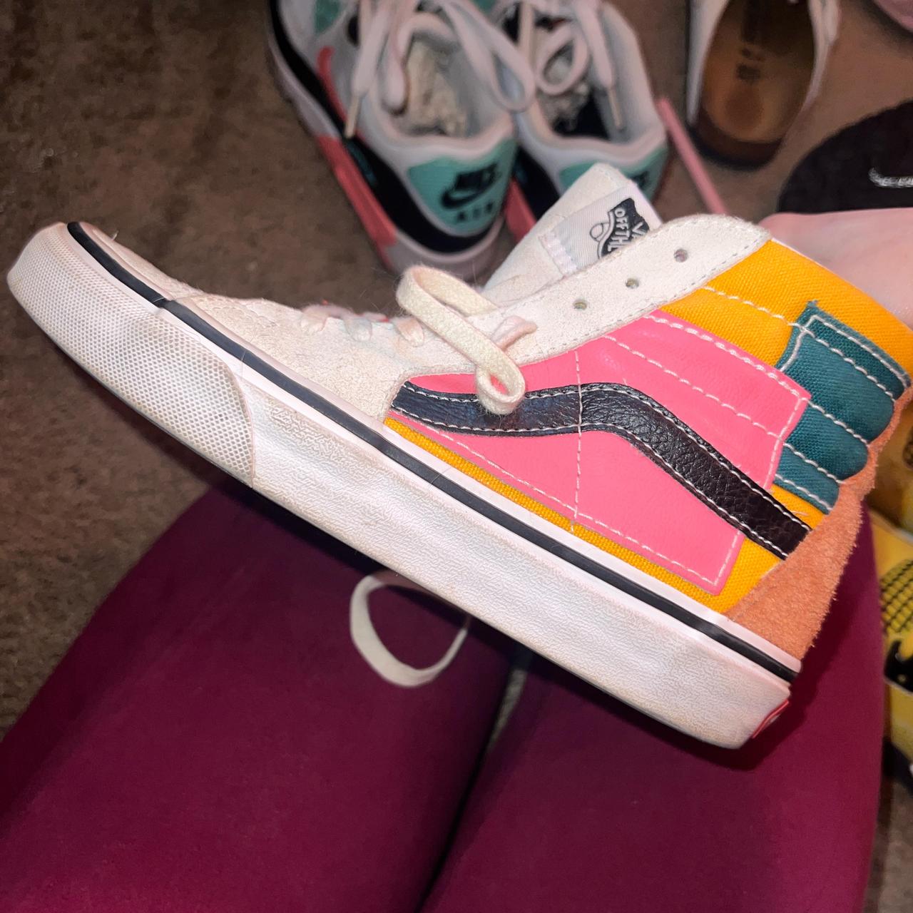 super cute vans size 3.5y fairly used - Depop