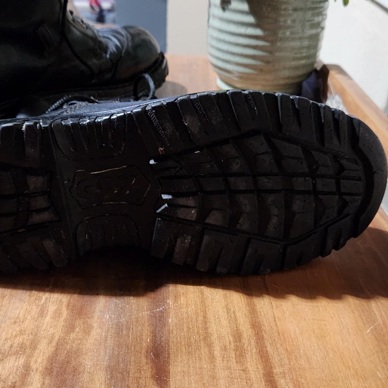 GBX Combat Style black Boots Some wear on top as... - Depop