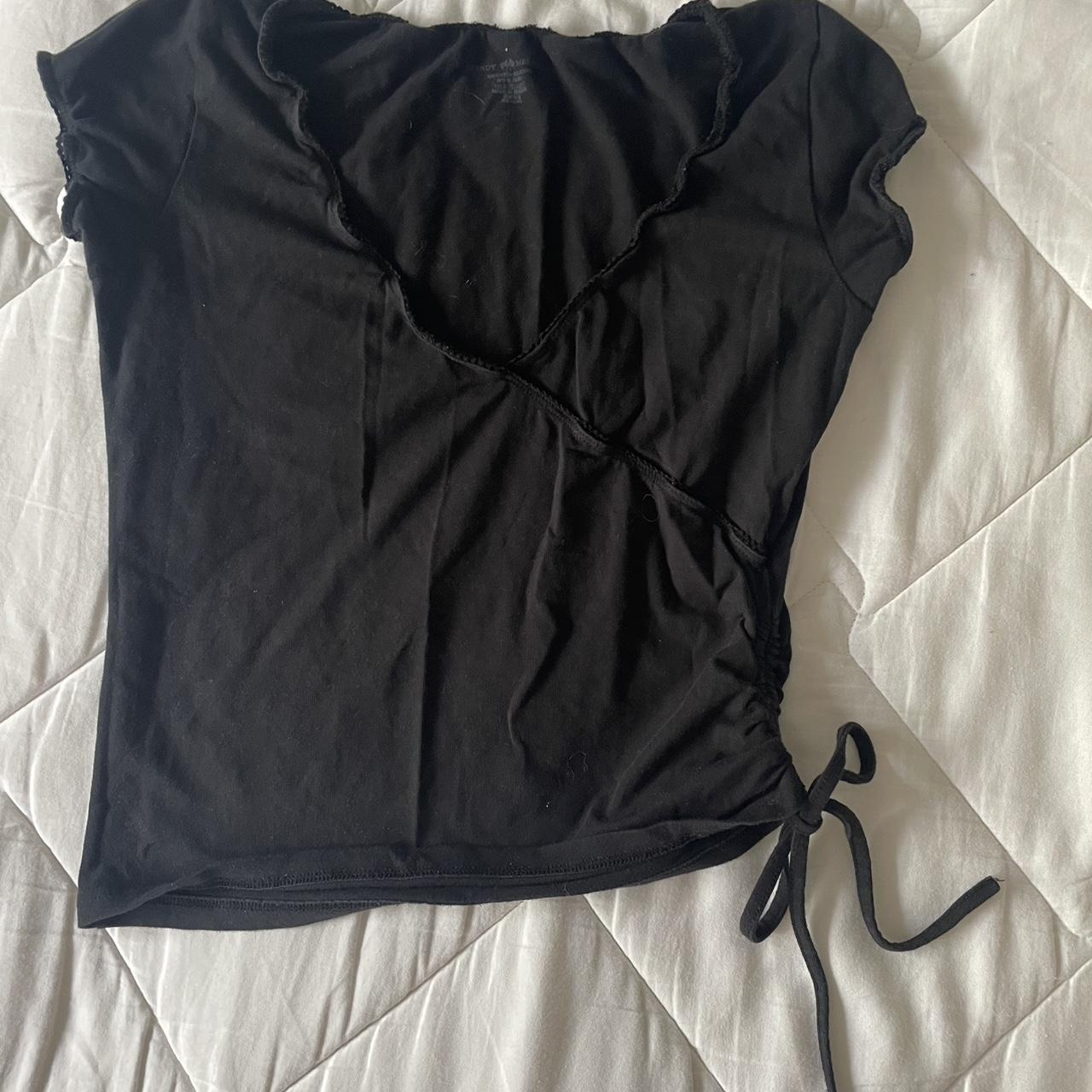 brandy meliville crisscross top - black one size,... | Depop