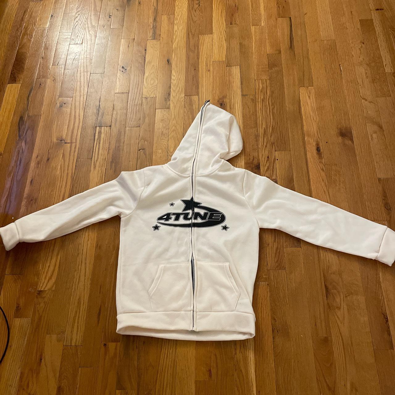4tune fleece zip up hoodie never worn polyester... - Depop